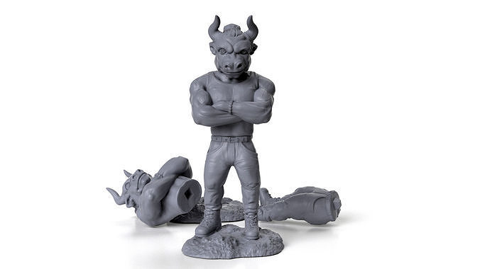 Human-Bull 3D model 3D printable | CGTrader
