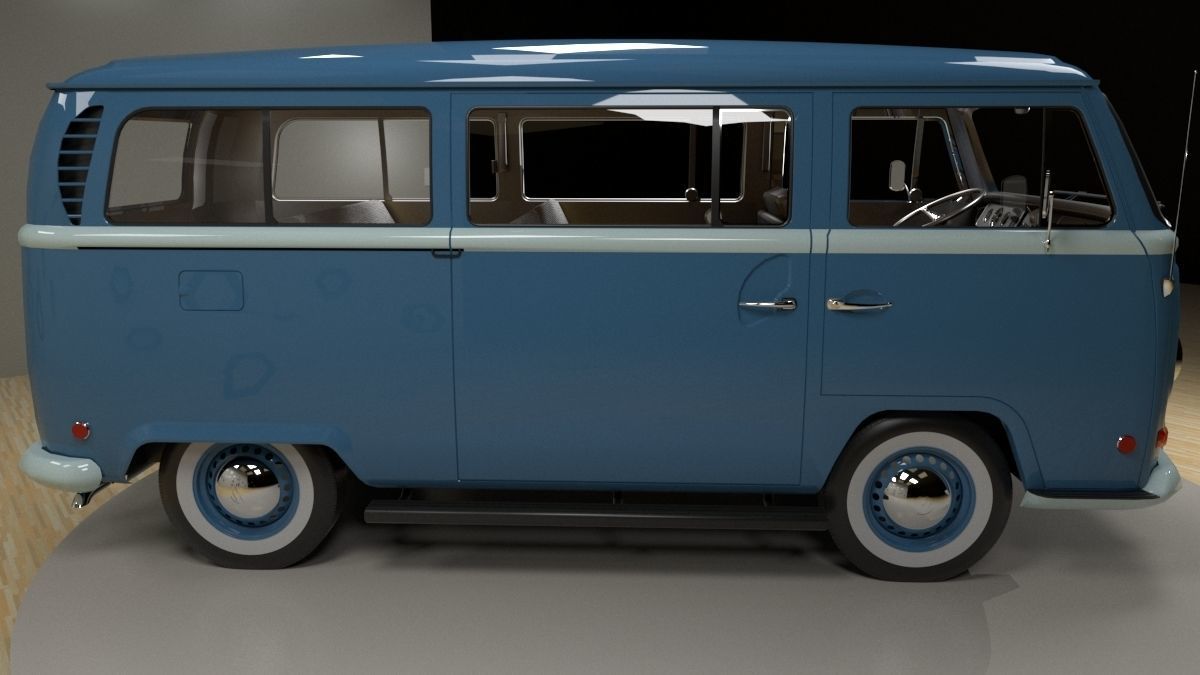 Volkswagen Combi T2 1970 3D model | CGTrader