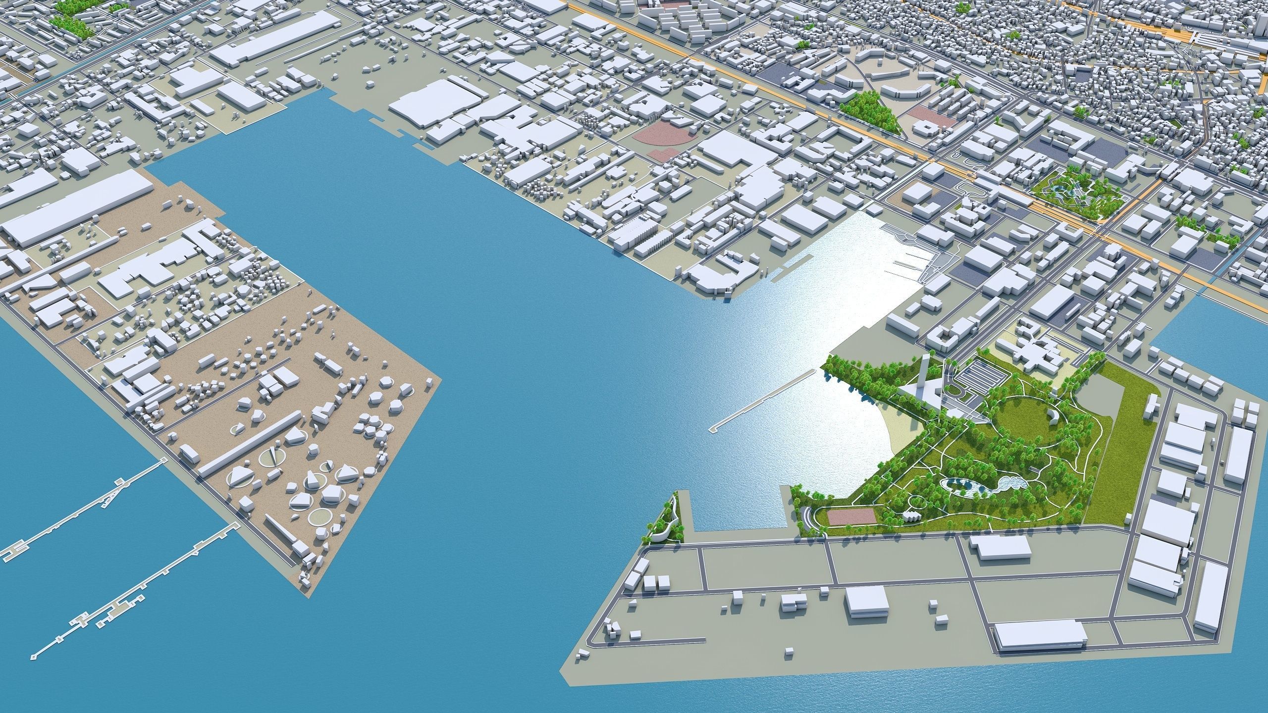 3D model Chiba Japan 40km VR / AR / low-poly | CGTrader