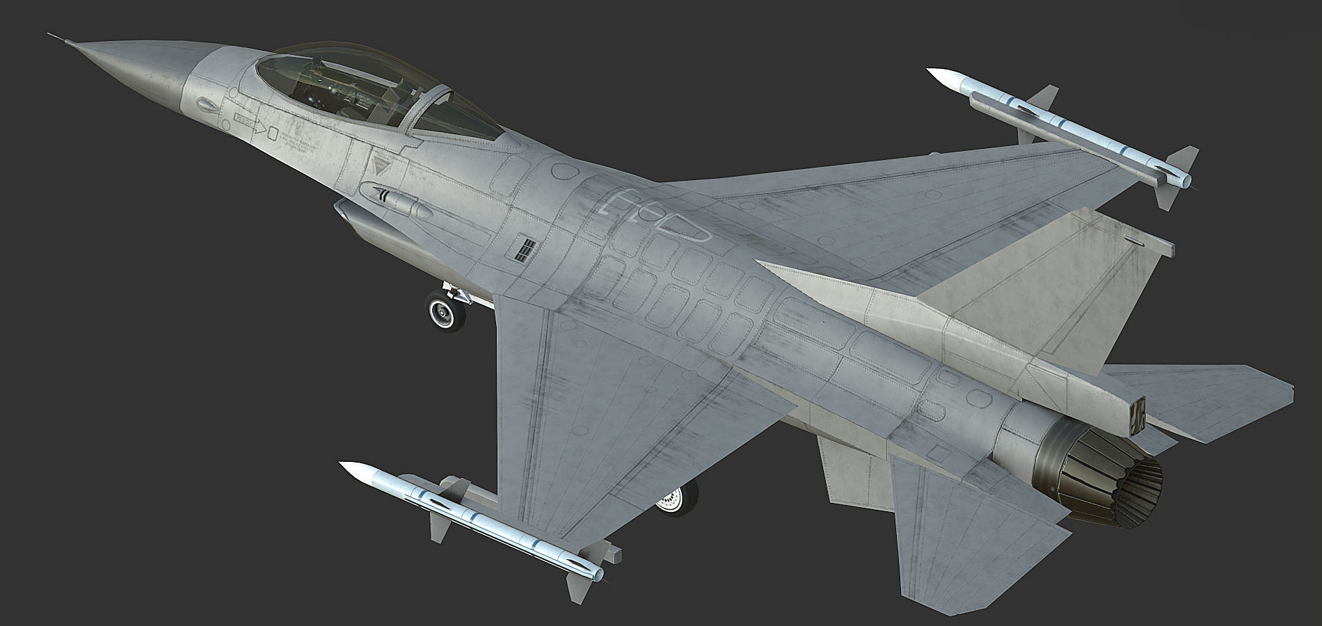 3D model F16 Fighter VR / AR / low-poly | CGTrader