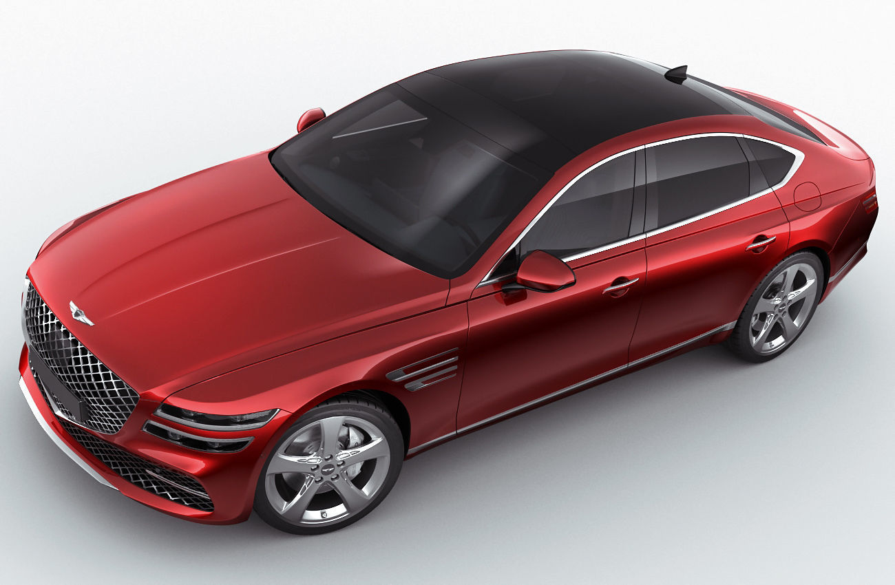 Genesis G80 2021 3D model | CGTrader
