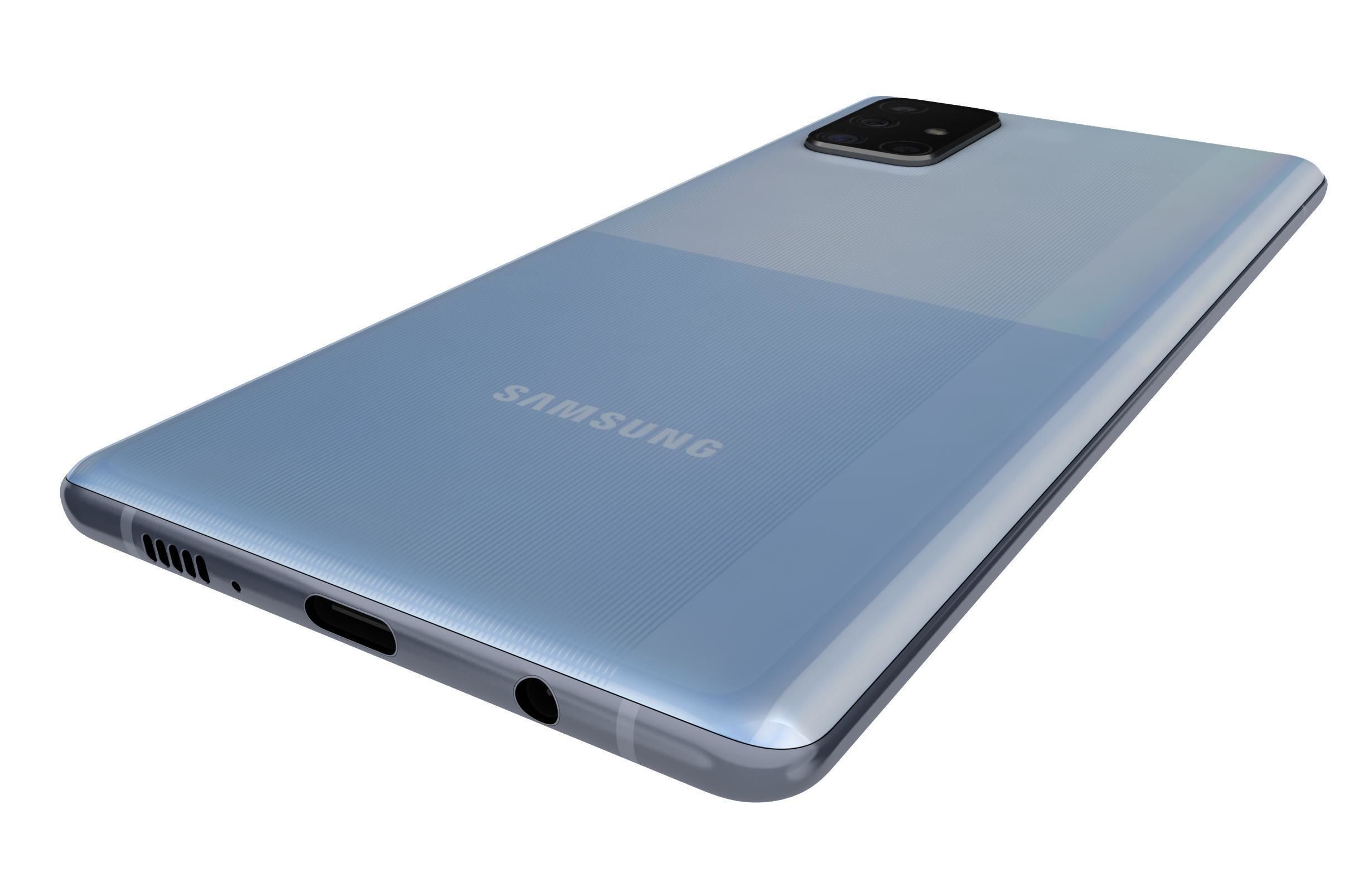 Samsung Galaxy A71 5G Blue 3D model | CGTrader