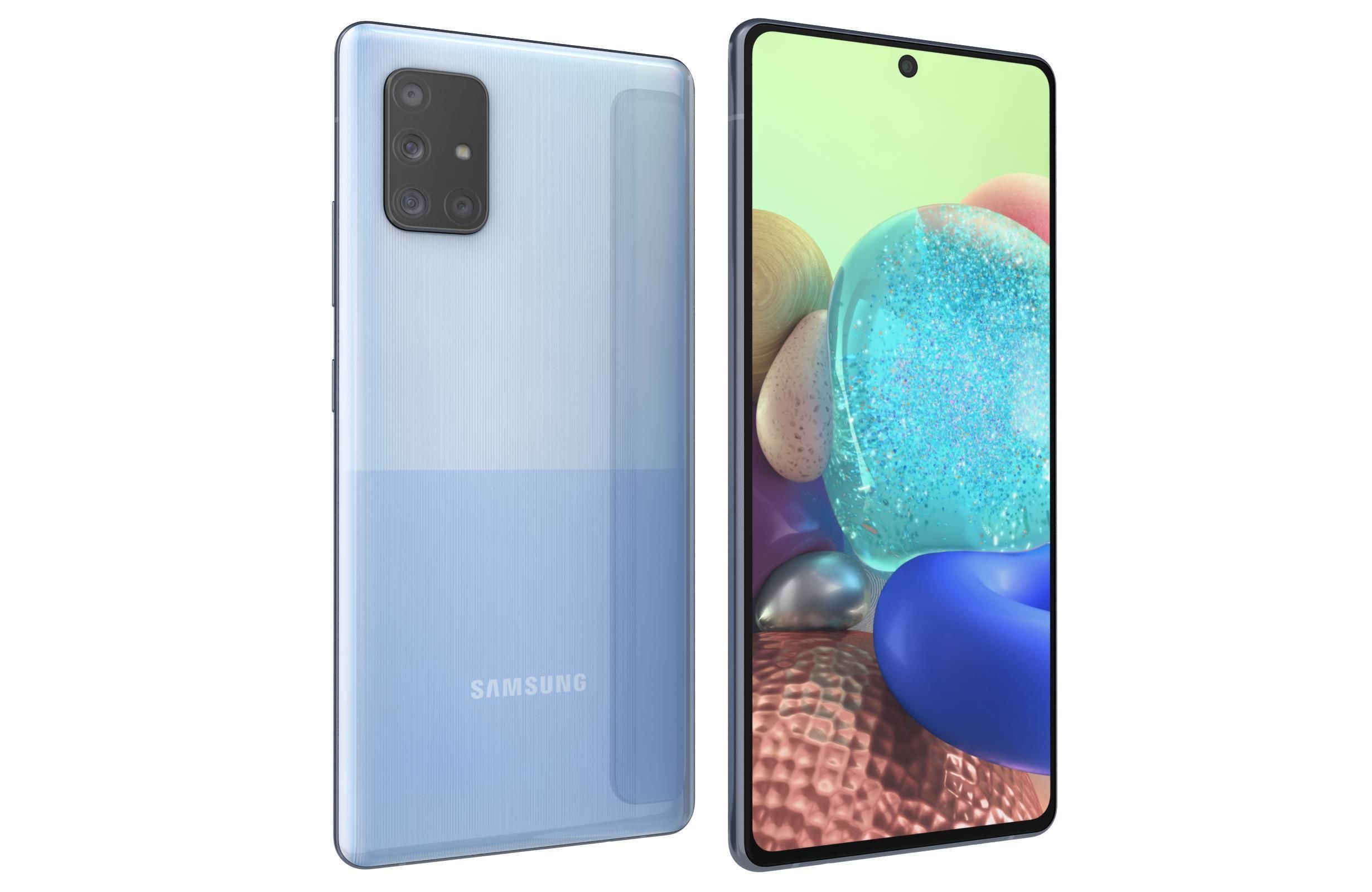 Samsung Galaxy A71 5G Blue 3D model | CGTrader