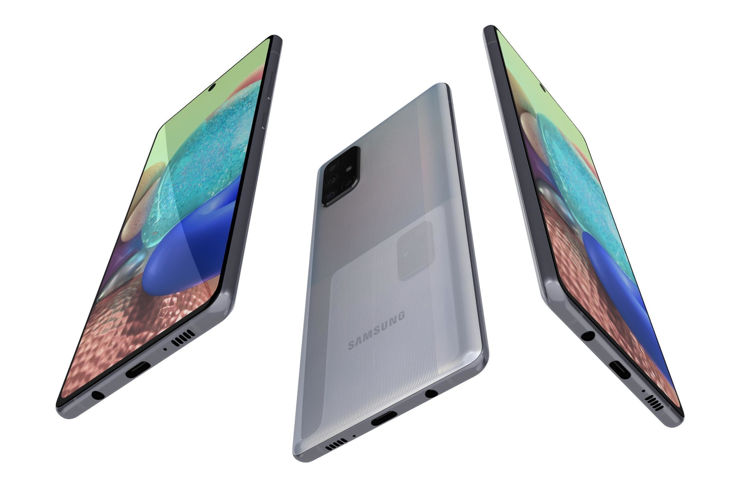 Samsung Galaxy A71 5G White 3D model | CGTrader