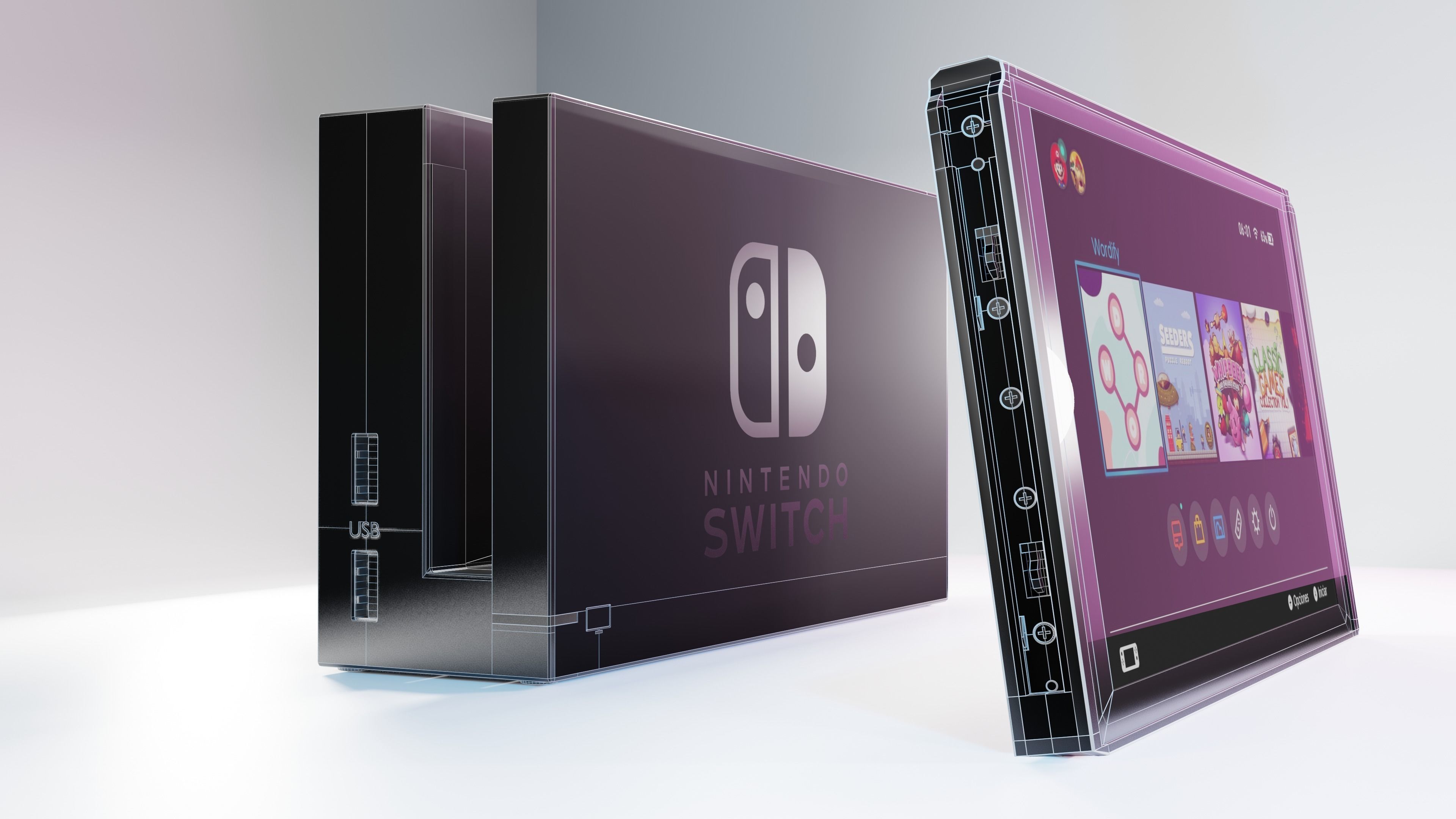 Nintendo Switch Low Poly High Detailed free VR / AR / low-poly 3D model ...