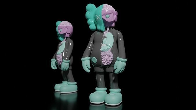 KAWS Companion - Kaws Figure 3D Model - Arsham Colorway 3D model | CGTrader