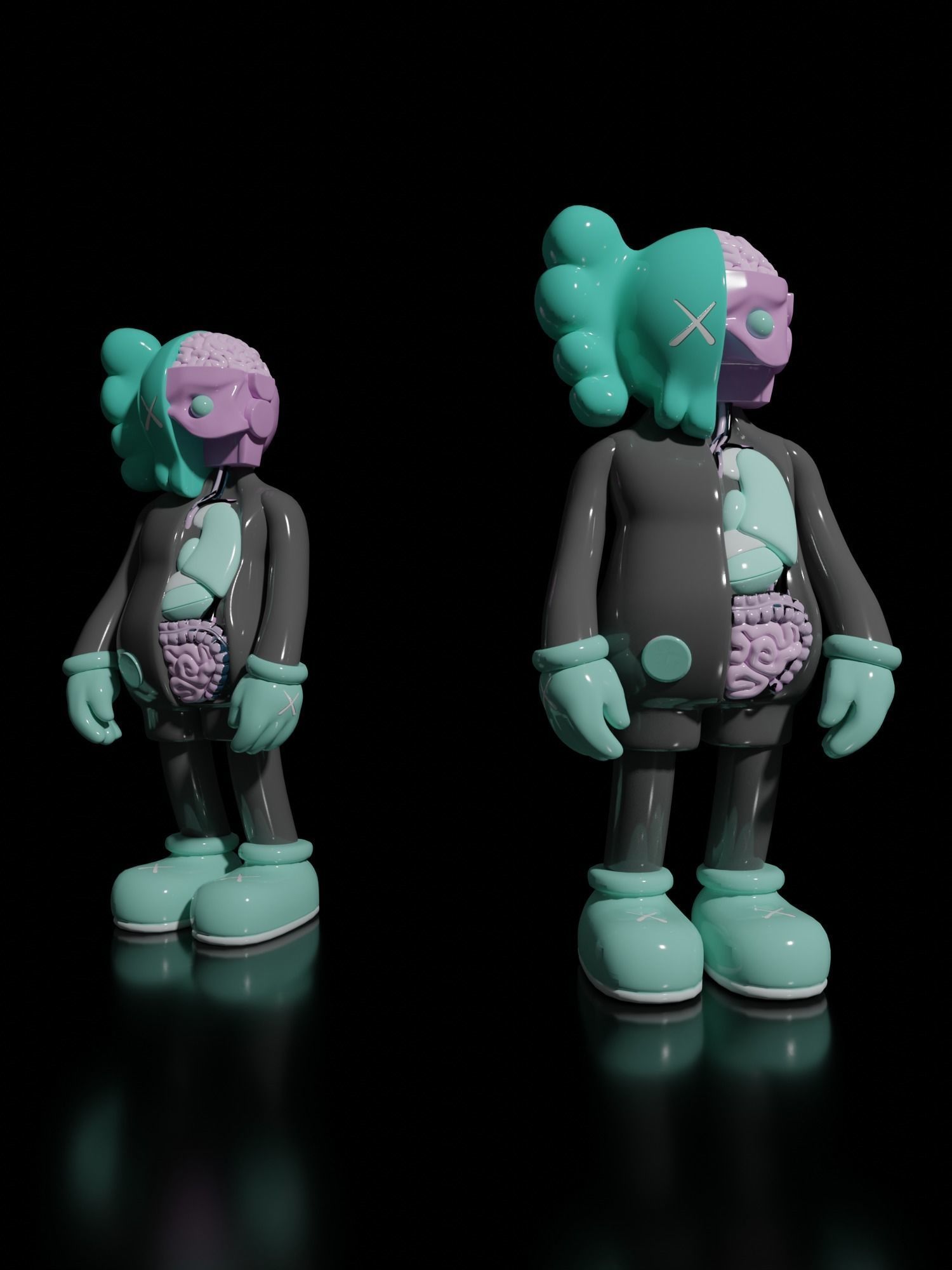 KAWS Companion - Kaws Figure 3D Model - Arsham Colorway 3D model | CGTrader