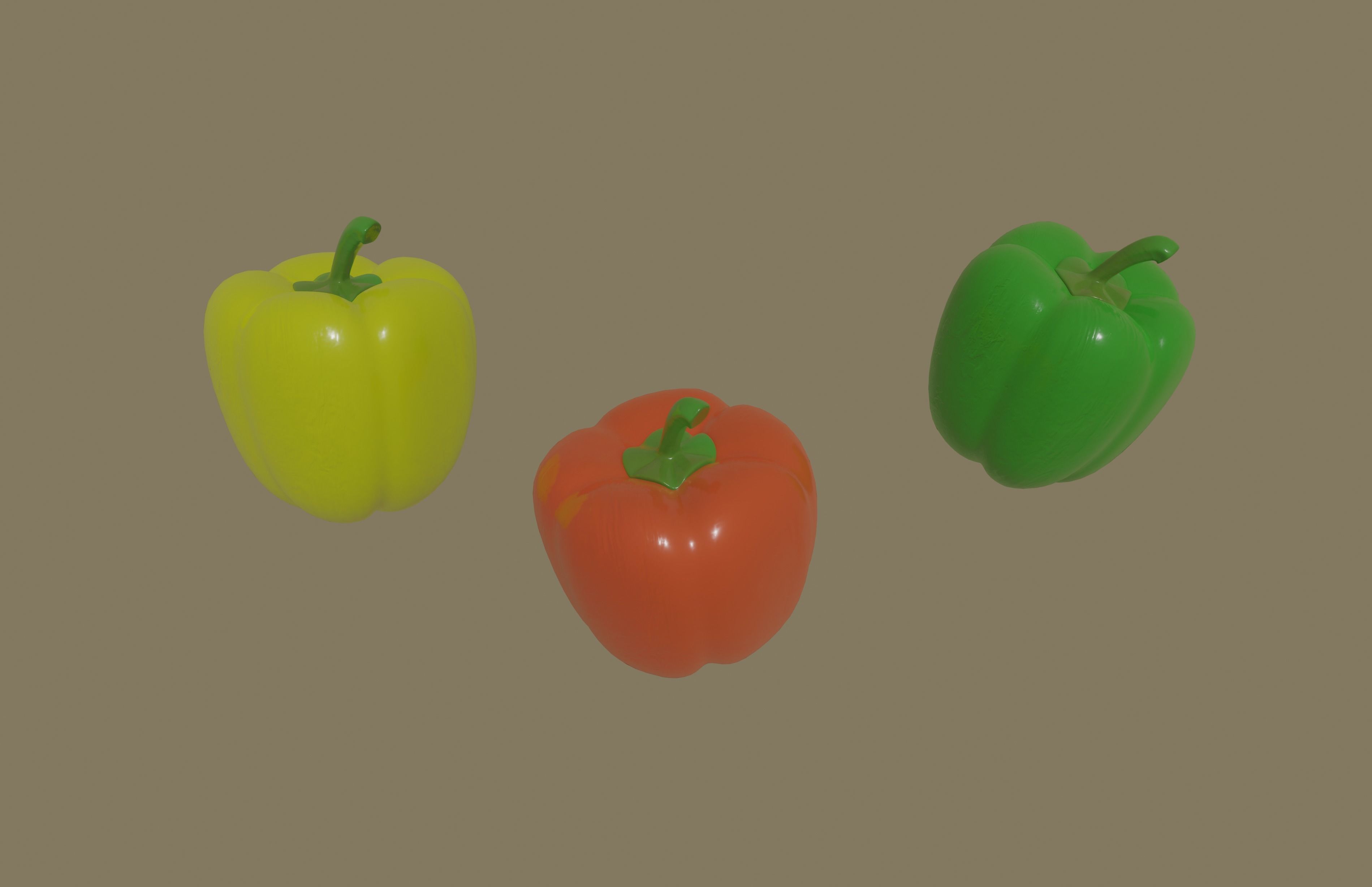 3D model Bell Pepper VR / AR / low-poly | CGTrader