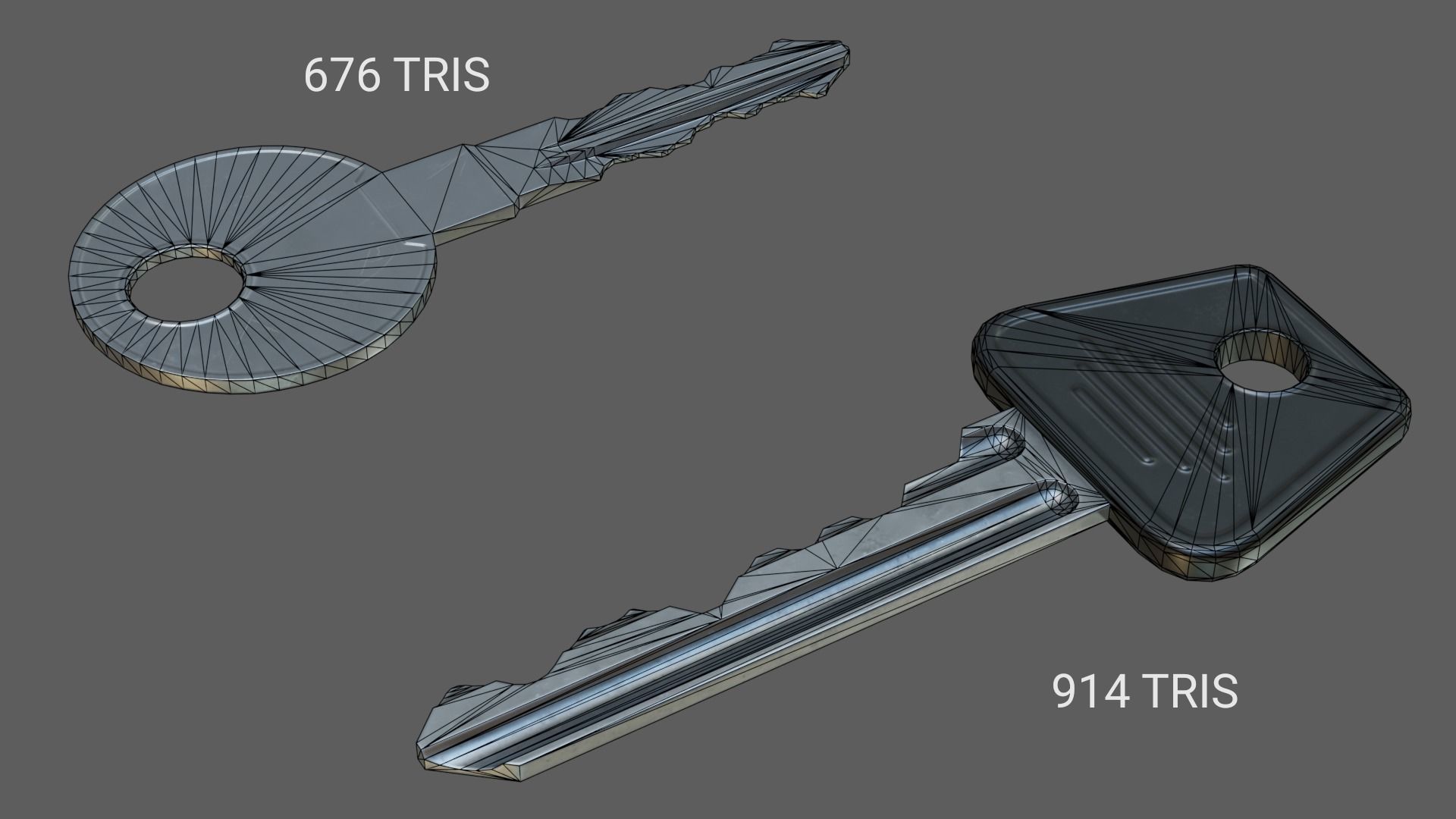 3D model Low poly keys VR / AR / low-poly | CGTrader