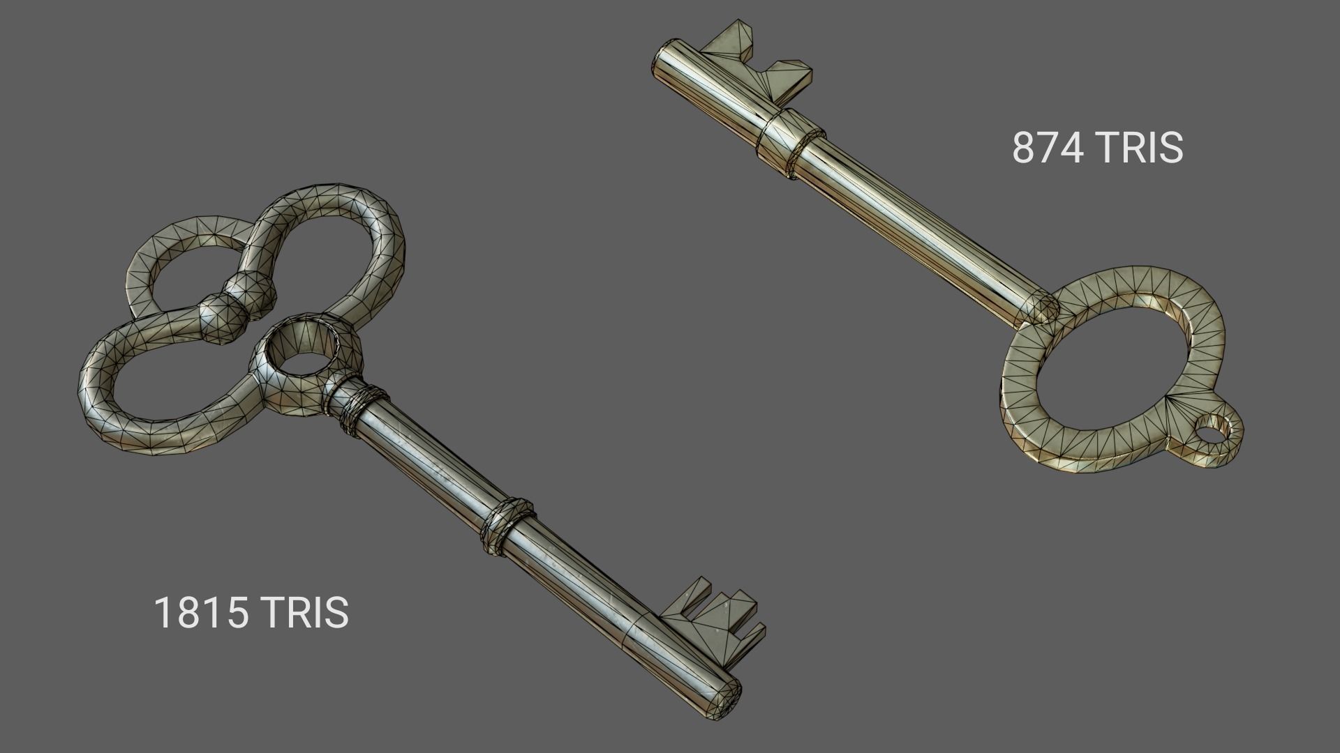 3D model Low poly keys VR / AR / low-poly | CGTrader