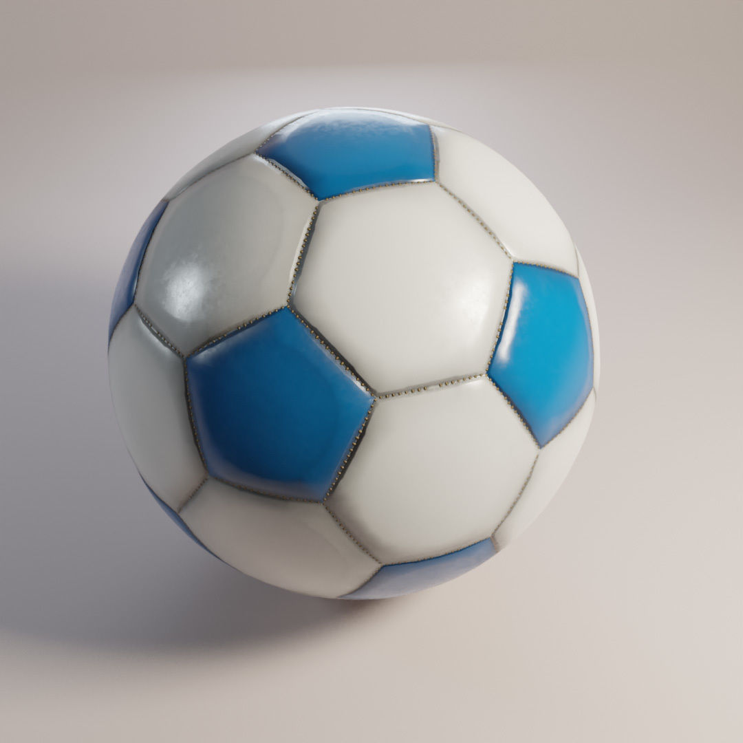 3D model Realistic Soccer Ball Low Poly Game Ready Model VR / AR / low ...