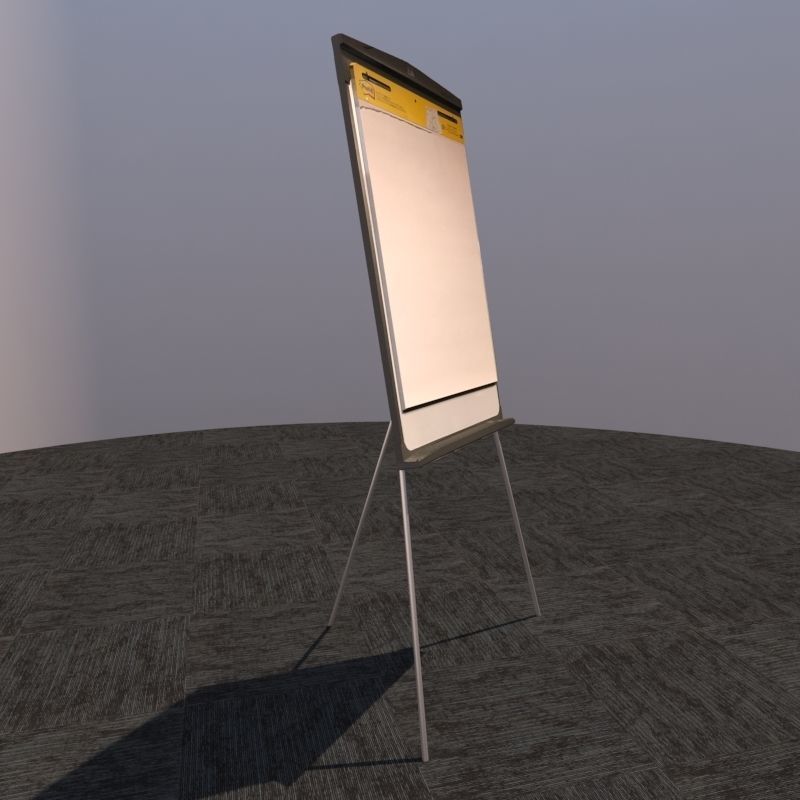 Post It Easel - Vray 3D model | CGTrader