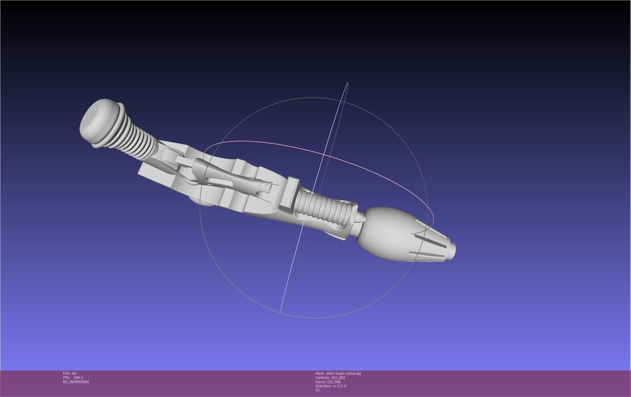 Warhammer Eldar Fusion Pistol Basic Model 3D model | CGTrader