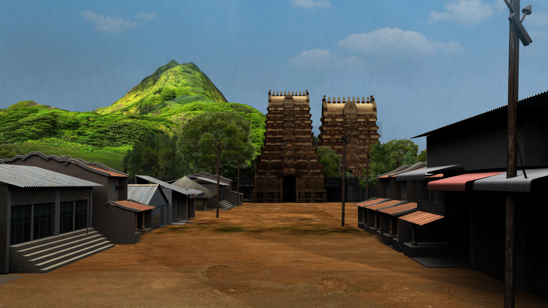 village india 3d model 3D model | CGTrader