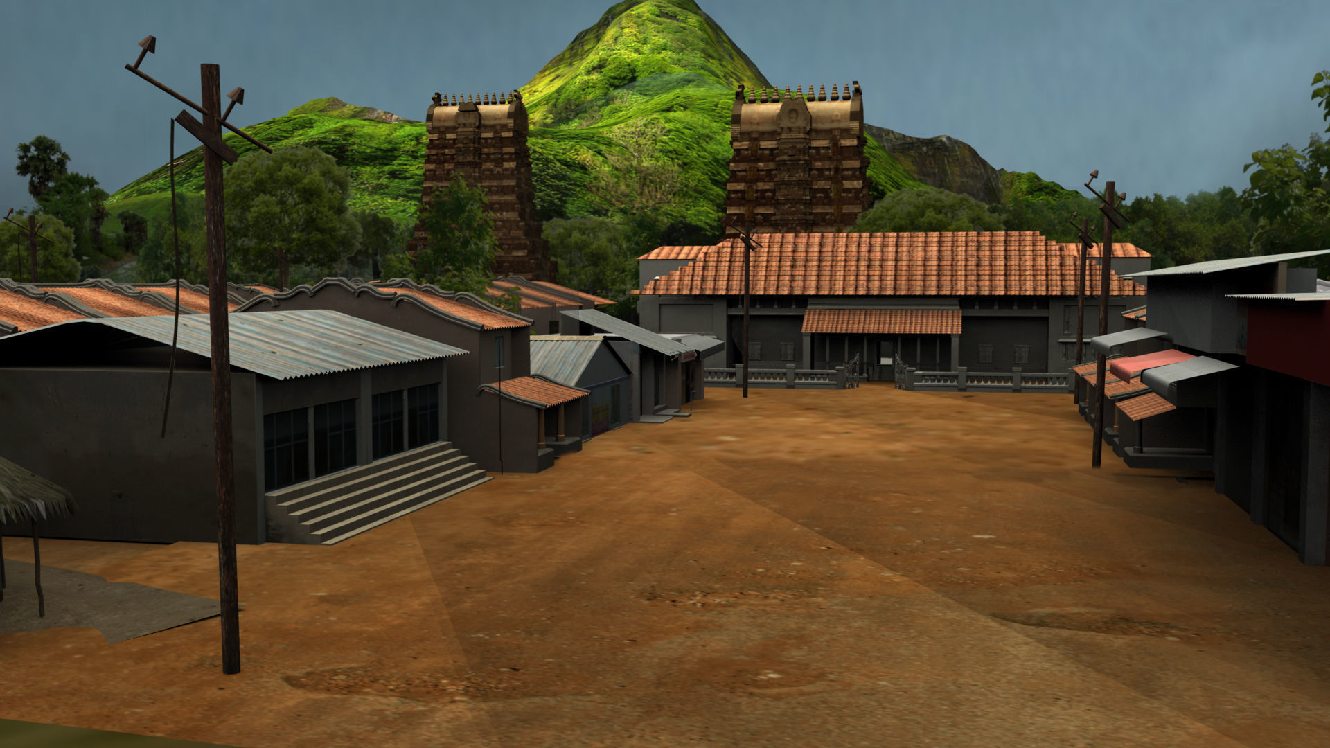 village india 3d model 3D model | CGTrader