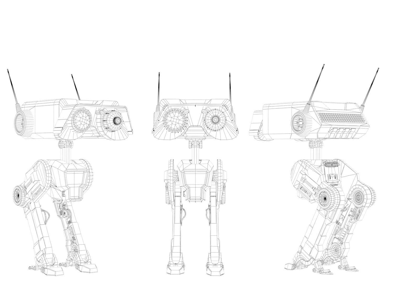 3D model BD-1 RIGGED Gamereadymodel With Animatoins VR / AR / low-poly ...