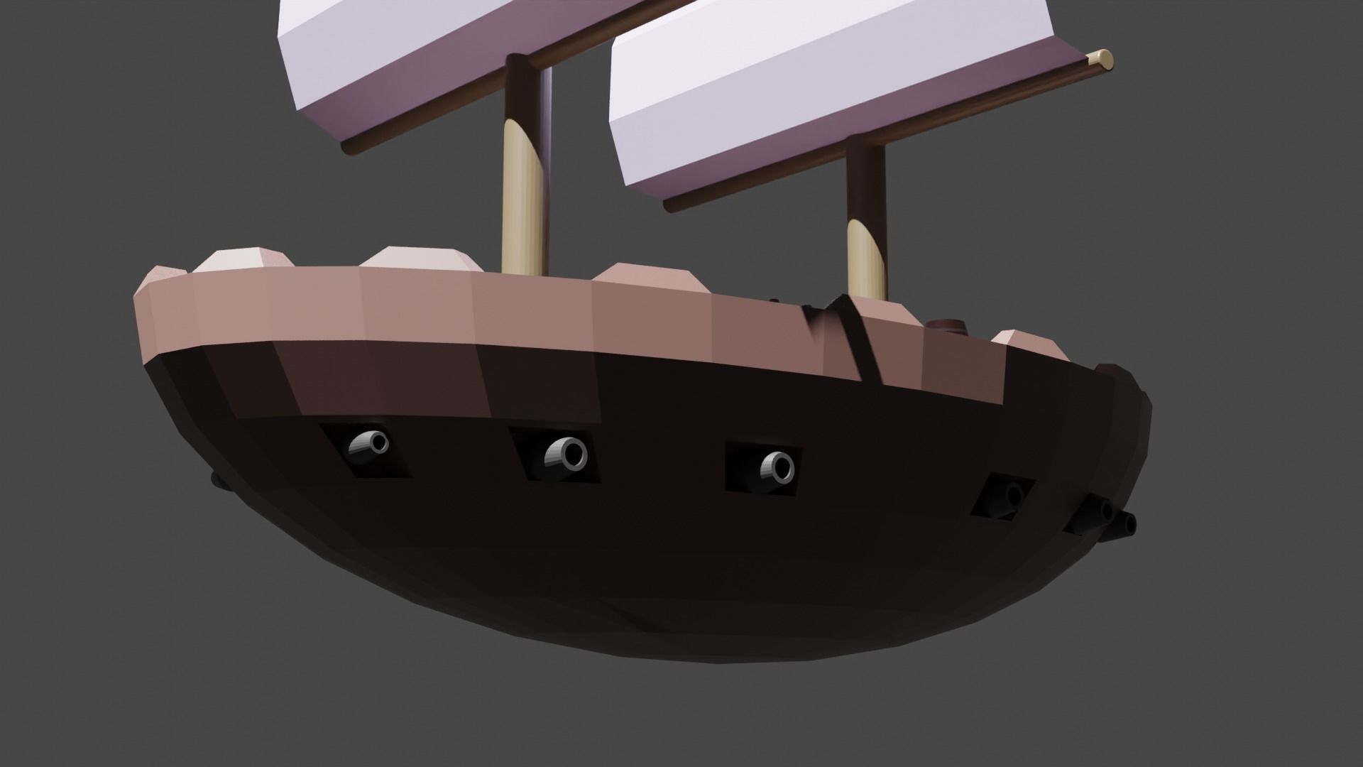 low poly pirate ship free VR / AR / low-poly 3D model | CGTrader