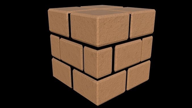 Mario brick box 3D model | CGTrader