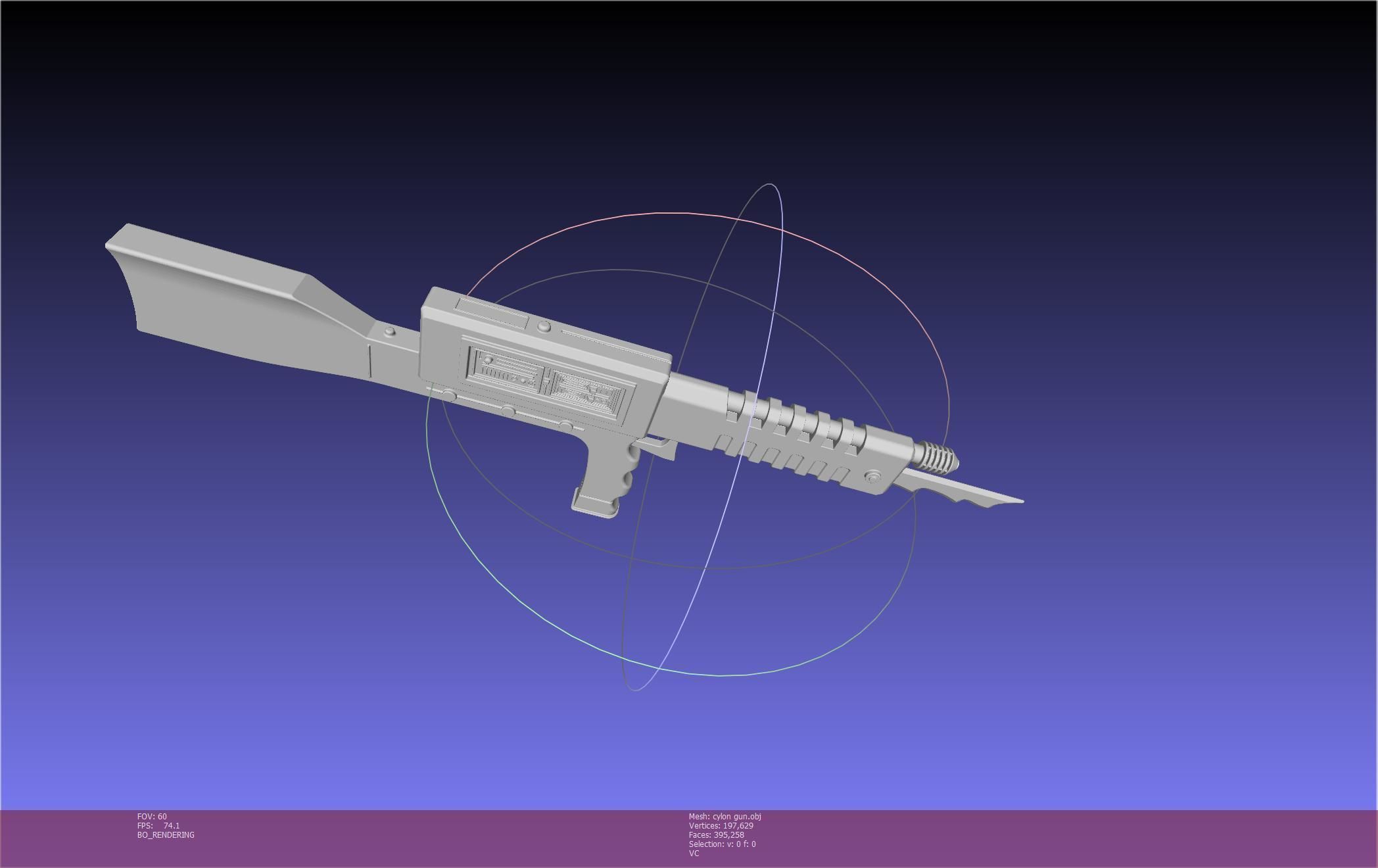 Battlestar Galactica Cylon Gun Basic Model 3D model | CGTrader