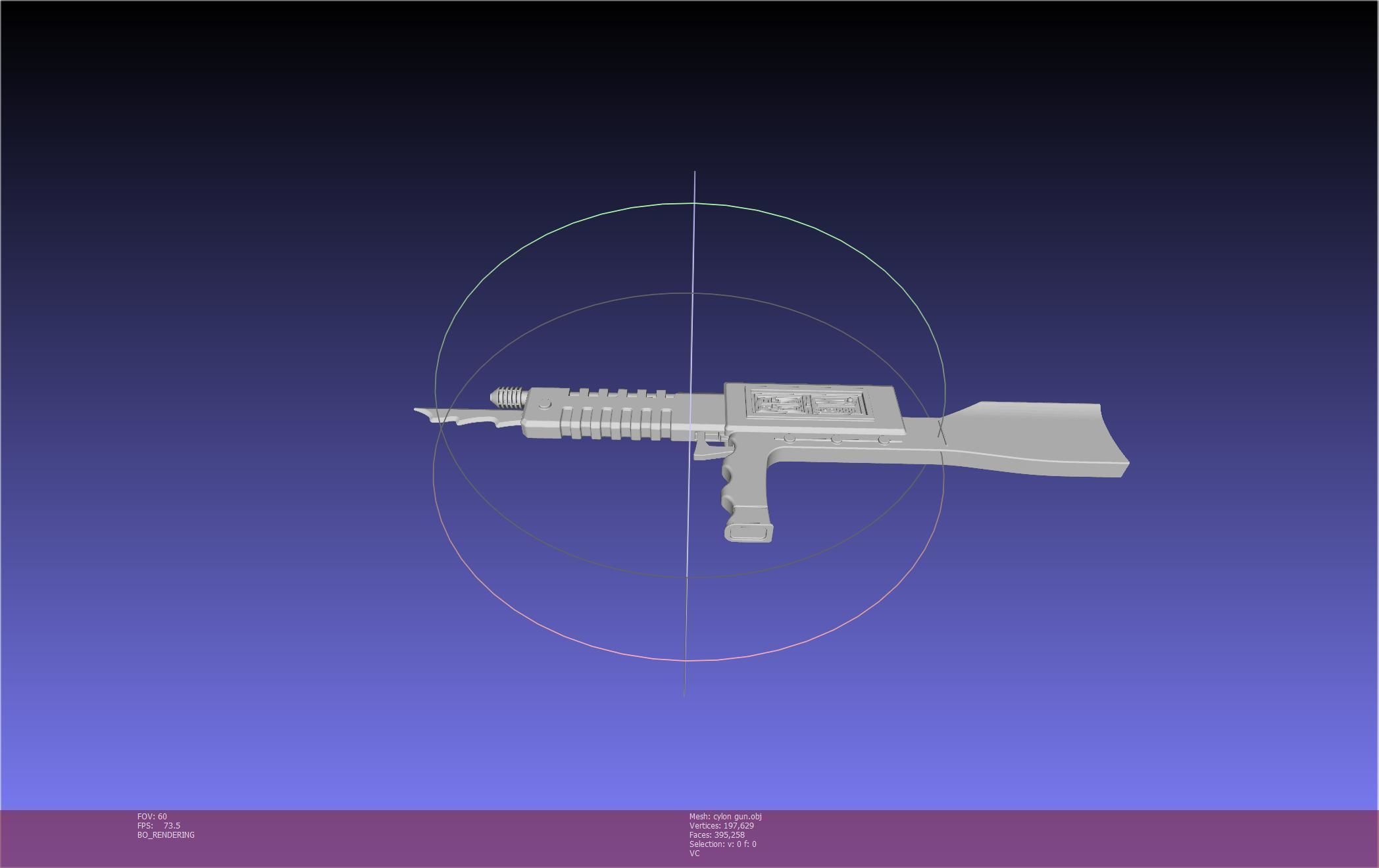 Battlestar Galactica Cylon Gun Basic Model 3D model | CGTrader