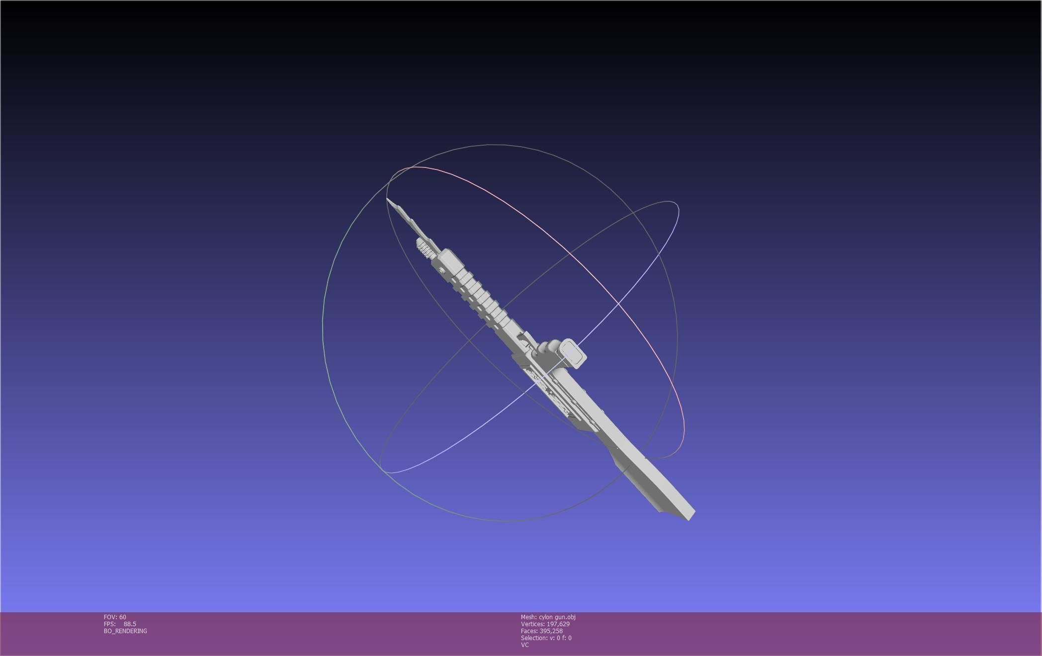 Battlestar Galactica Cylon Gun Basic Model 3D model | CGTrader