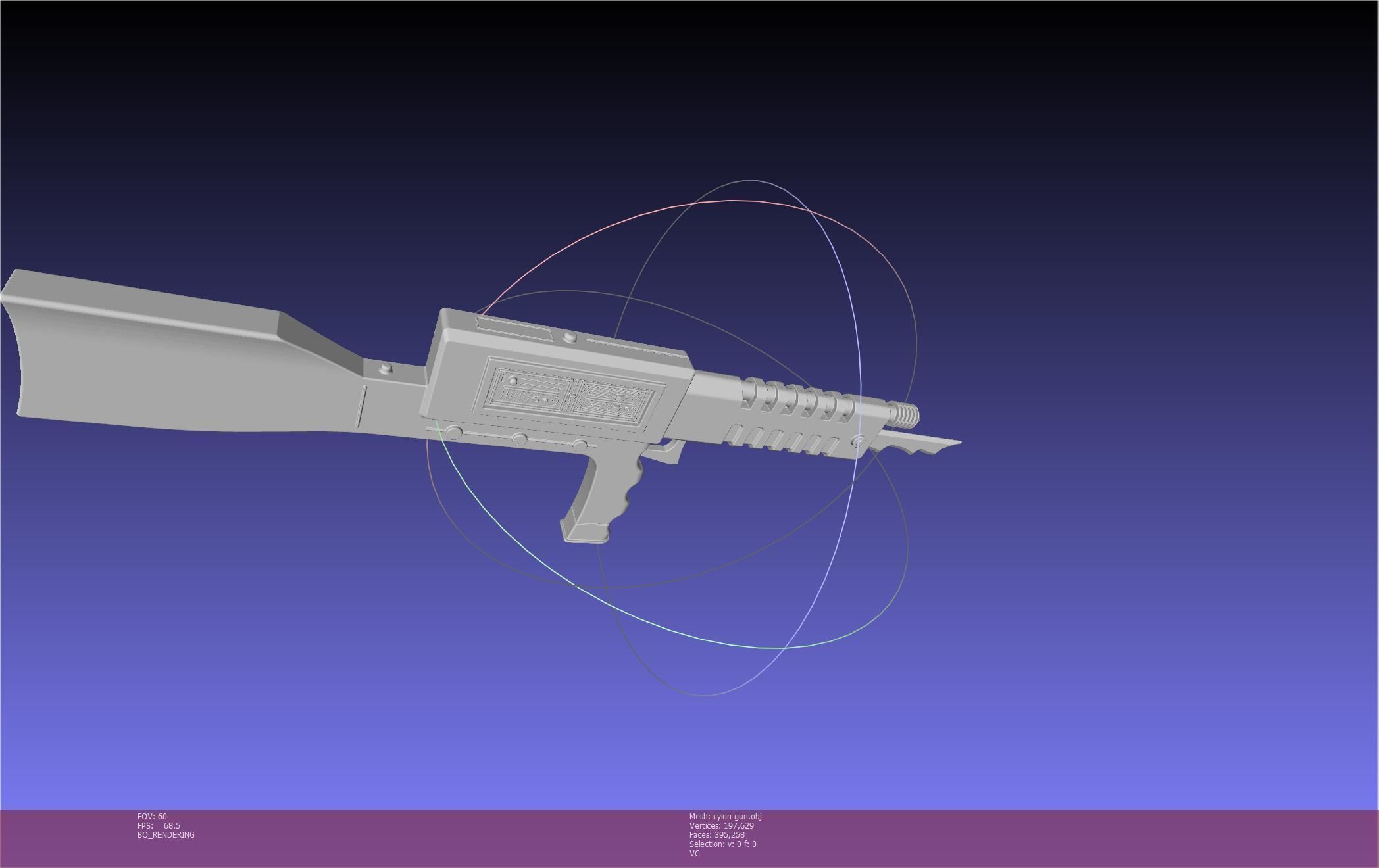 Battlestar Galactica Cylon Gun Basic Model 3D model | CGTrader