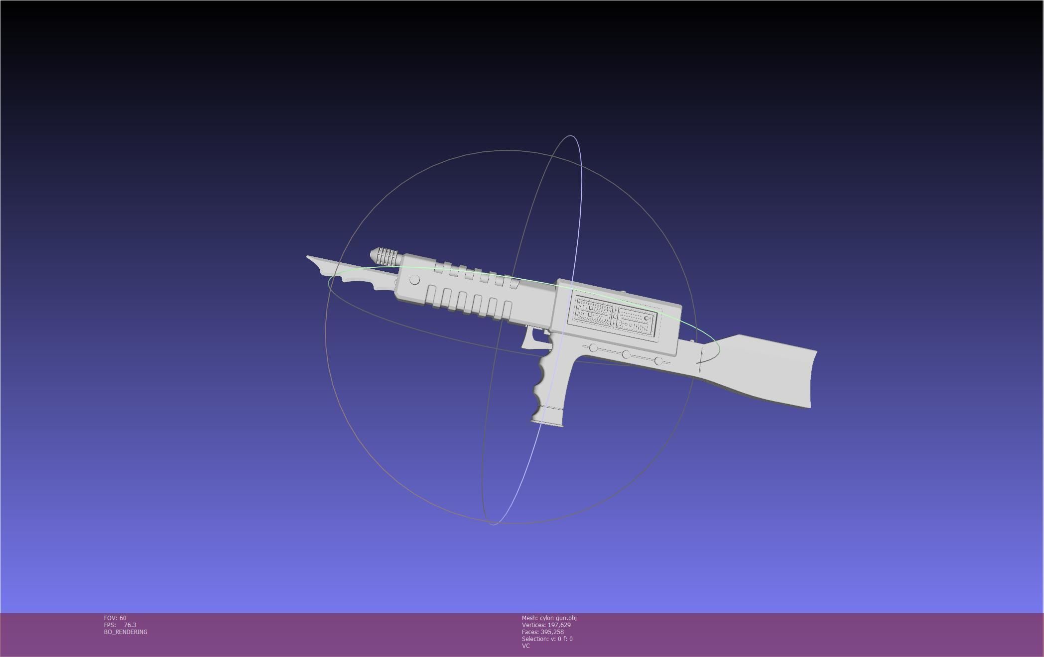 Battlestar Galactica Cylon Gun Basic Model 3D model | CGTrader
