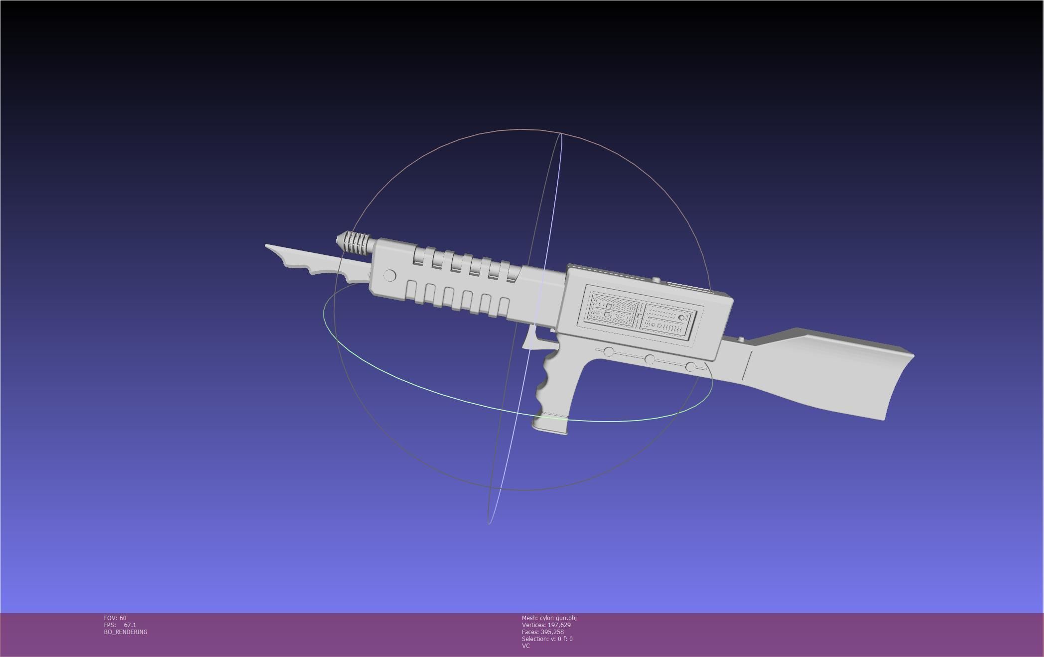 Battlestar Galactica Cylon Gun Basic Model 3D model | CGTrader