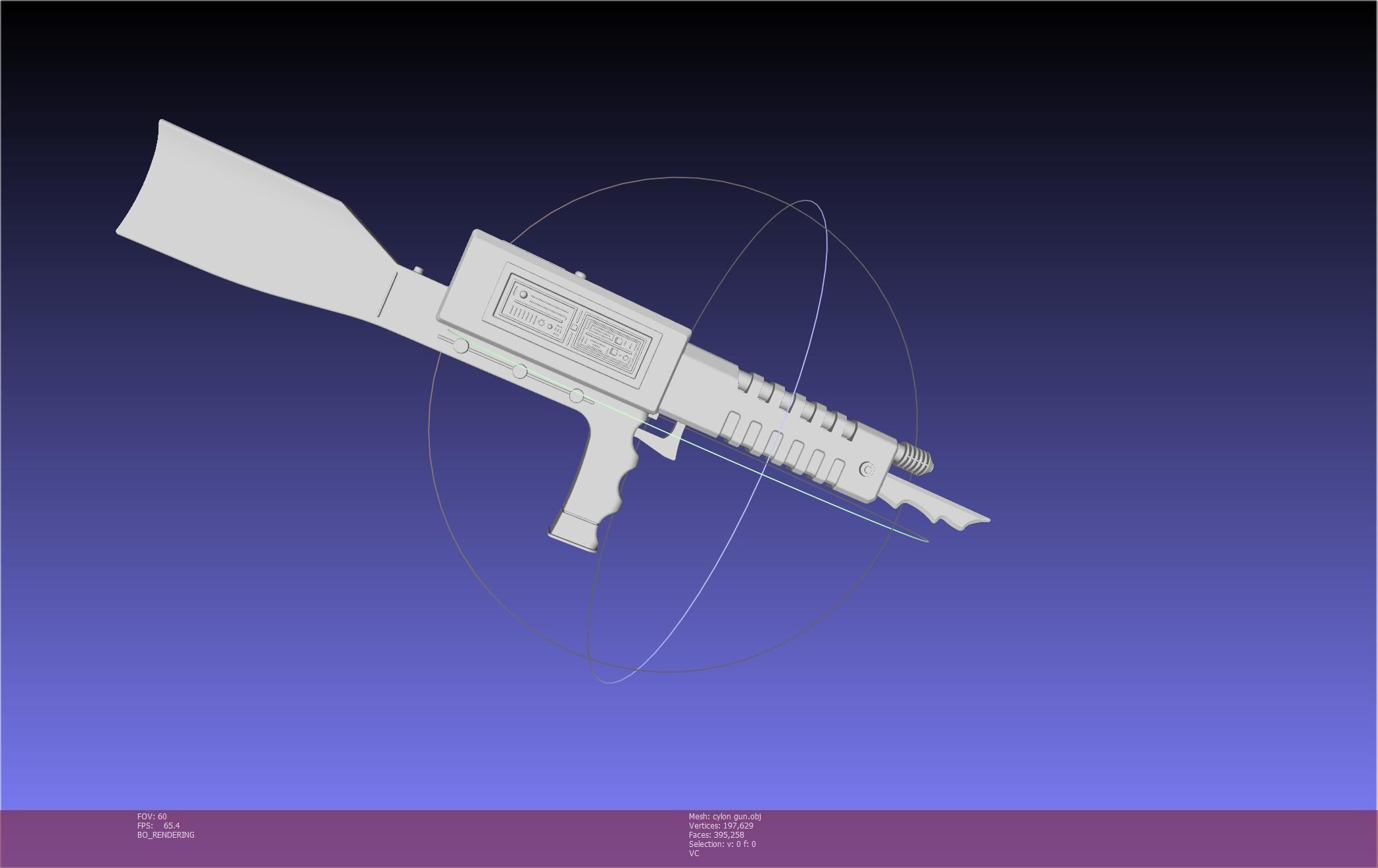 Battlestar Galactica Cylon Gun Basic Model 3D model | CGTrader