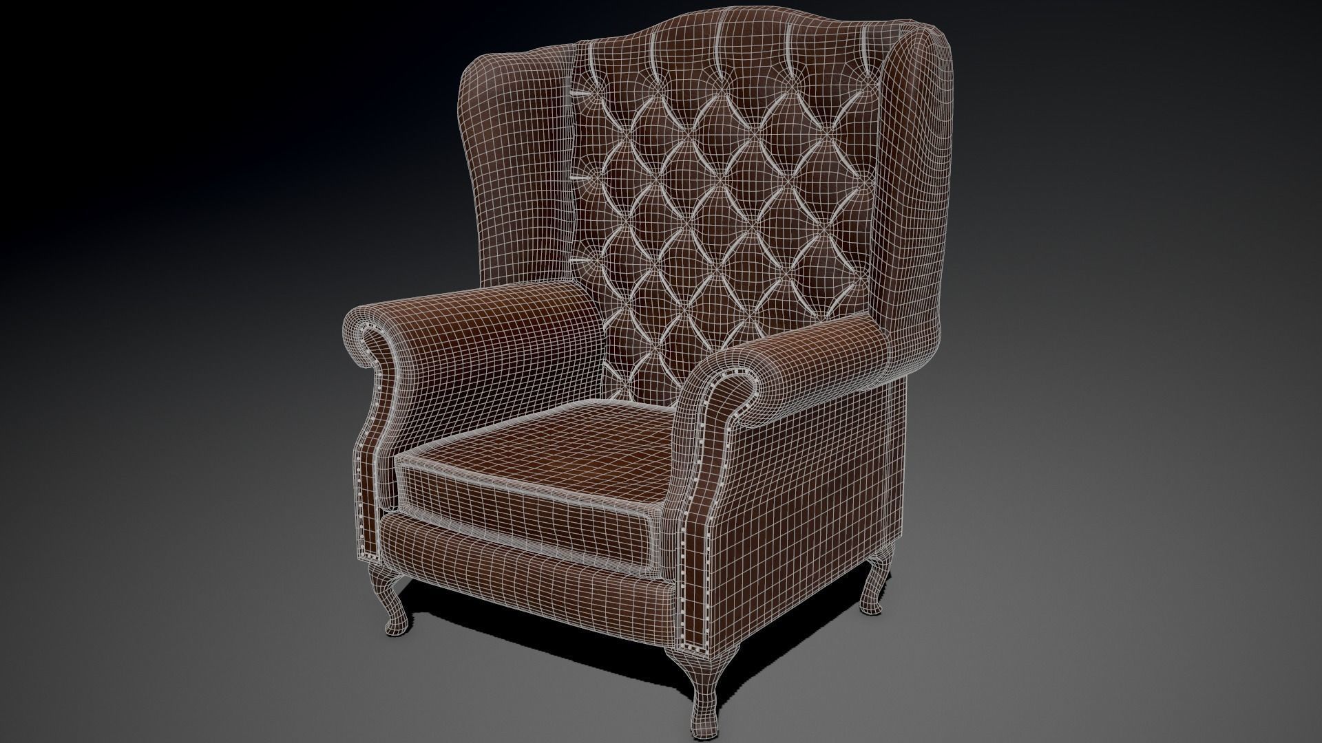 Wingback Chair free 3D model | CGTrader