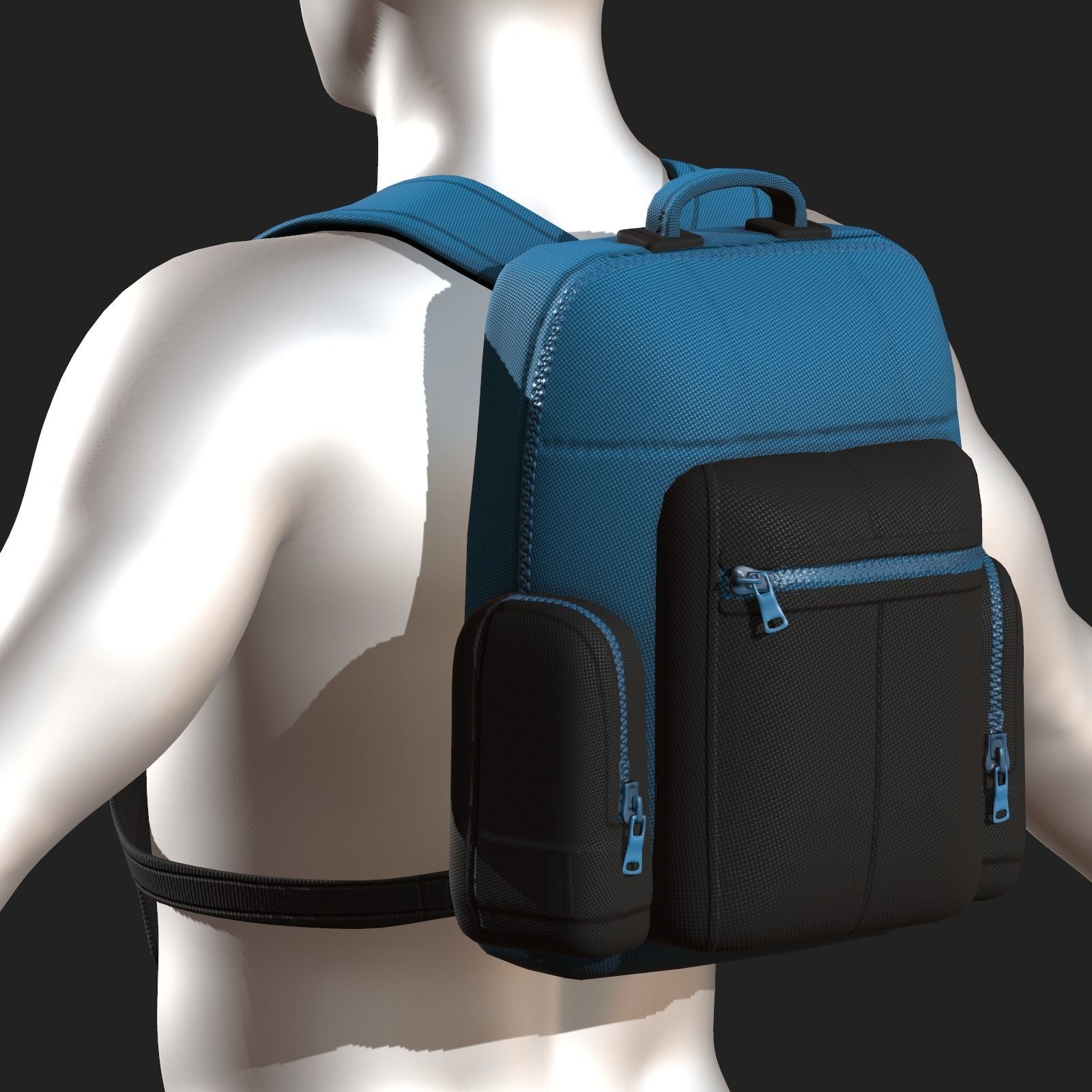 Backpack bag baggage Color 3d low poly Low-poly 3D model | CGTrader