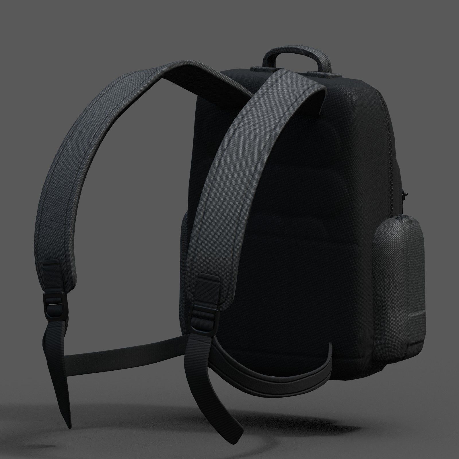 3D model Backpack bag baggage Color 3d low poly Low-poly VR / AR / low ...