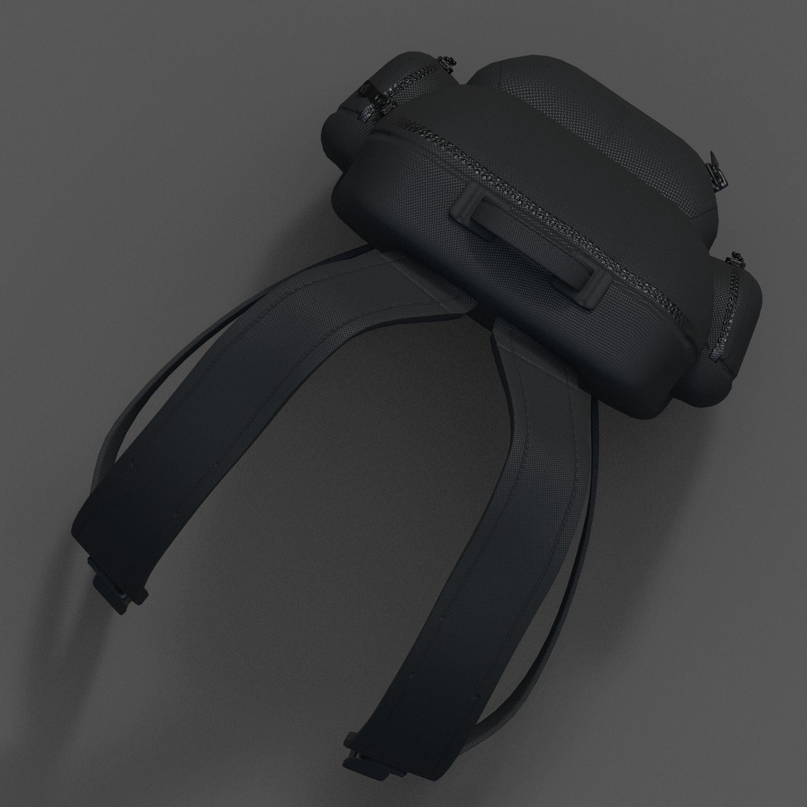 3D model Backpack bag baggage Color 3d low poly Low-poly VR / AR / low ...