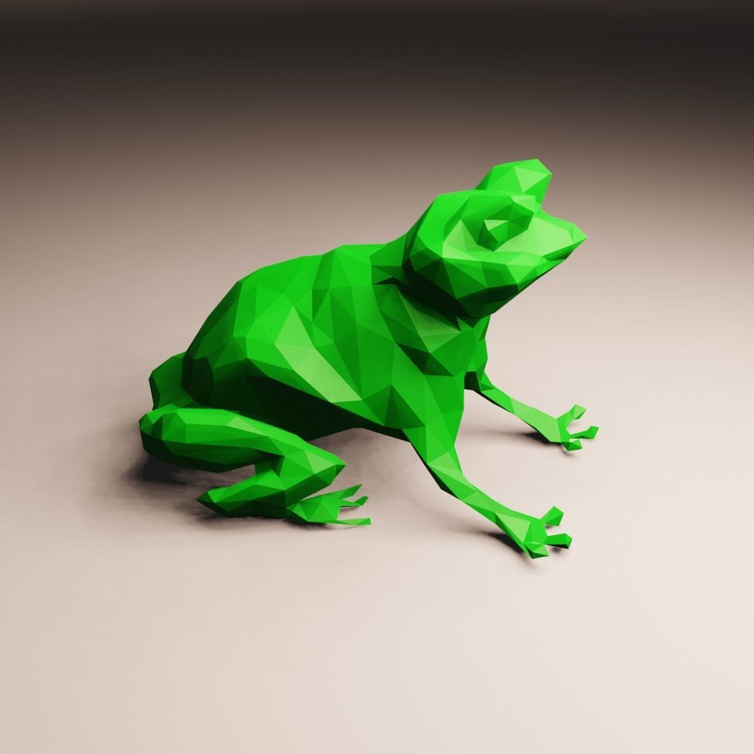 3D model Geometric Frog VR / AR / low-poly | CGTrader