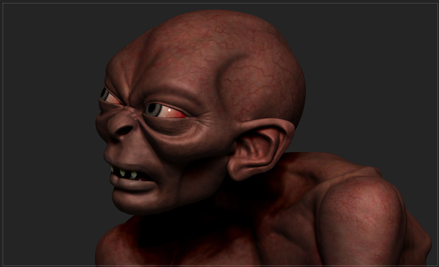 GOLLUM - THE HOBBIT - THE LORD OF THE RINGS 3D model 3D printable ...