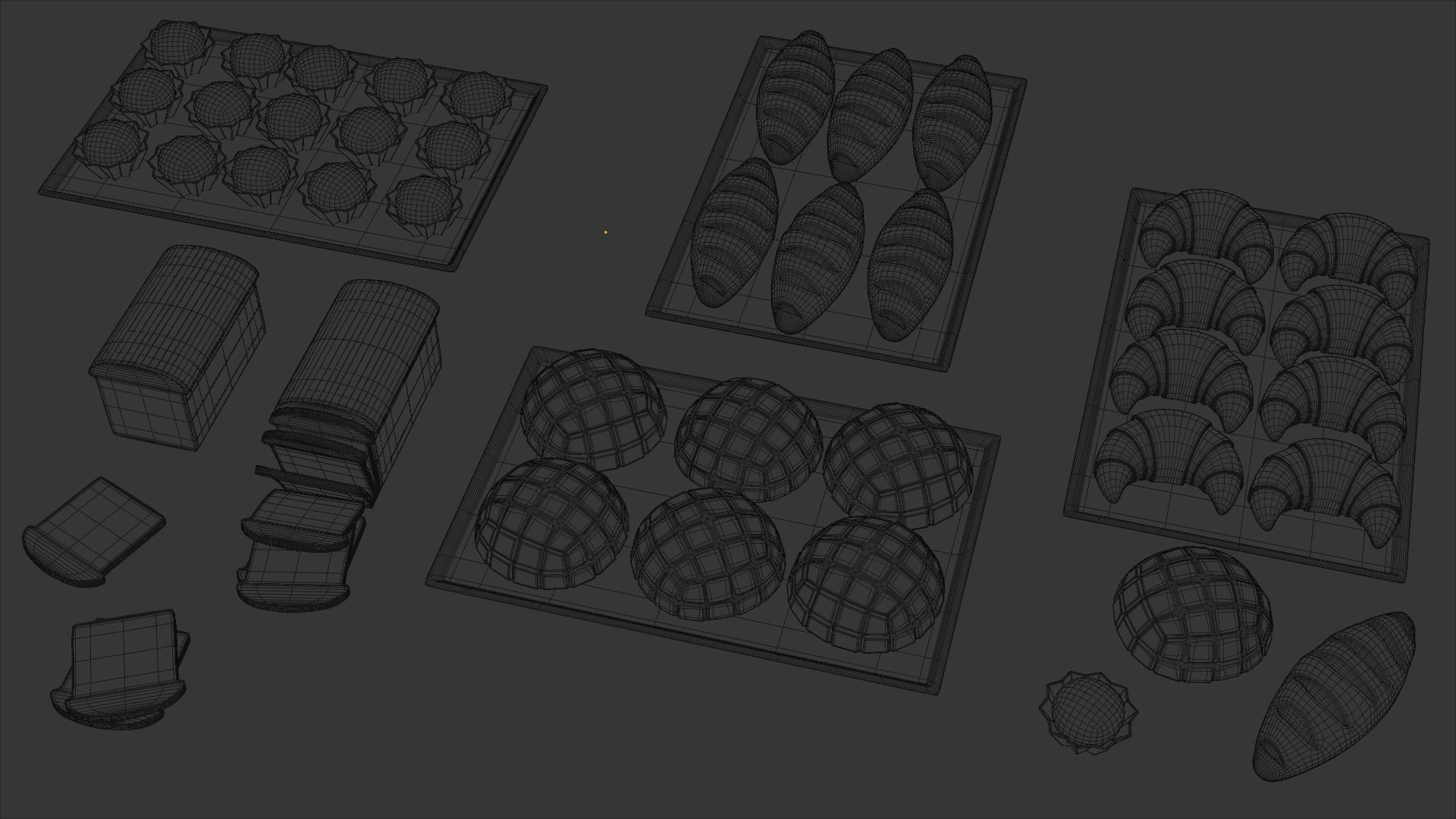 Bakery Assets 3D model | CGTrader