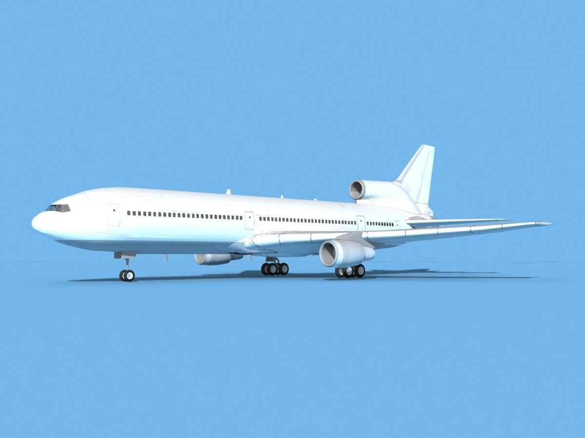 3D model Lockheed L1011 Unmarked 2 | CGTrader