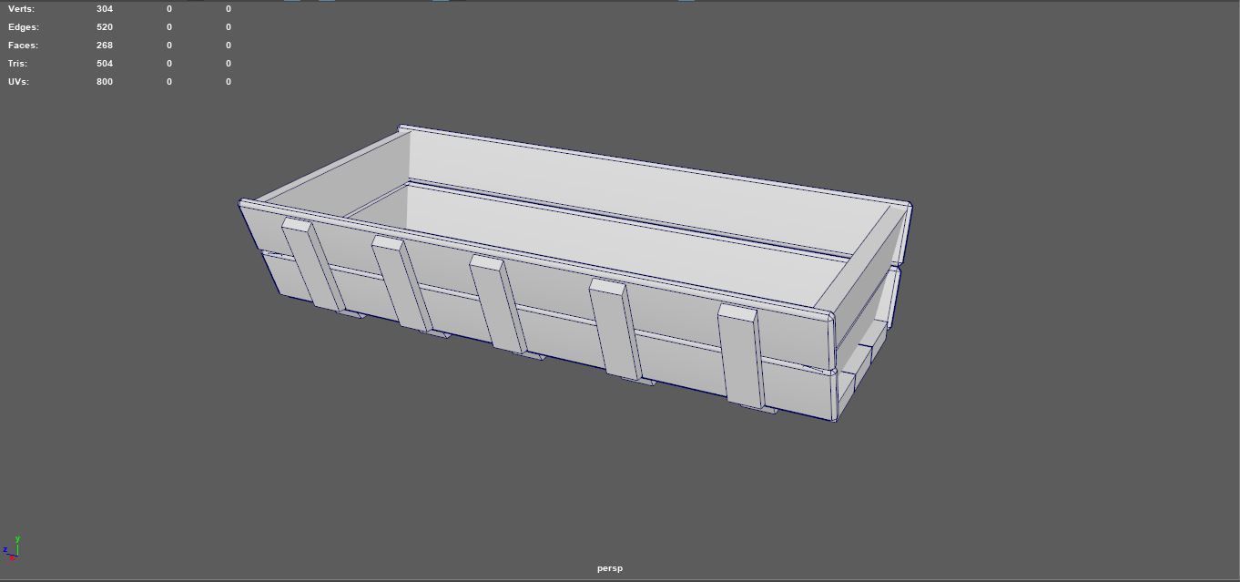 3D model Trough - PBR VR / AR / low-poly | CGTrader