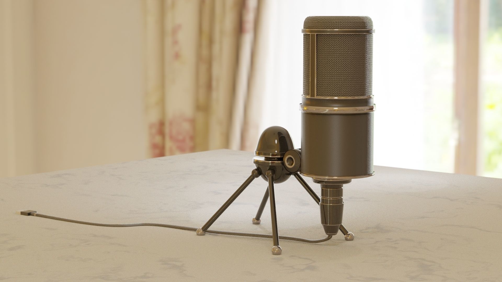 Condenser Microphone 3D model | CGTrader