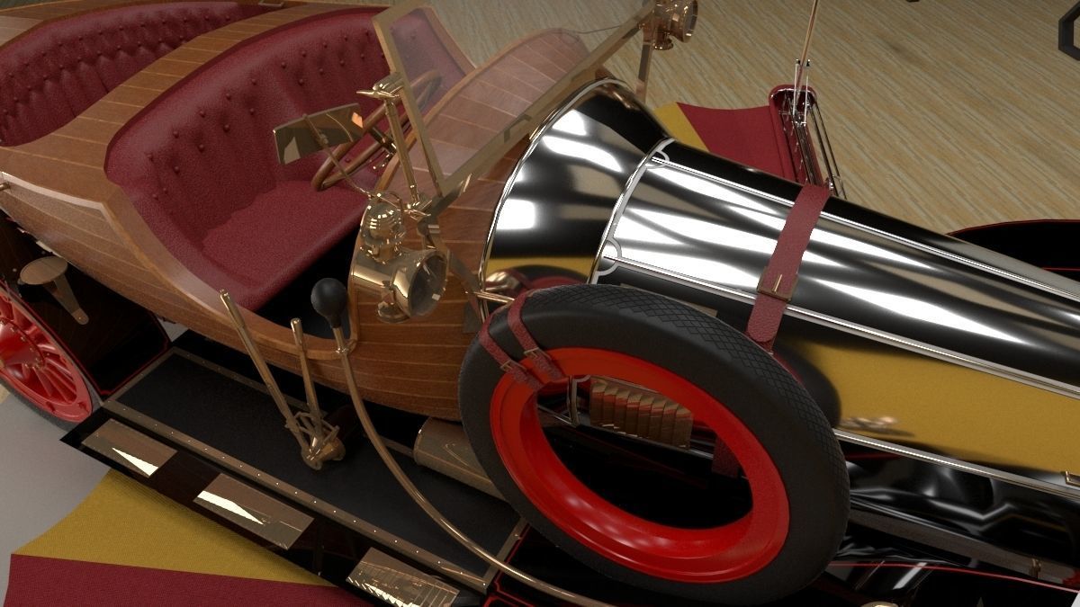 Chitty Chitty Bang Bang car 3D model | CGTrader
