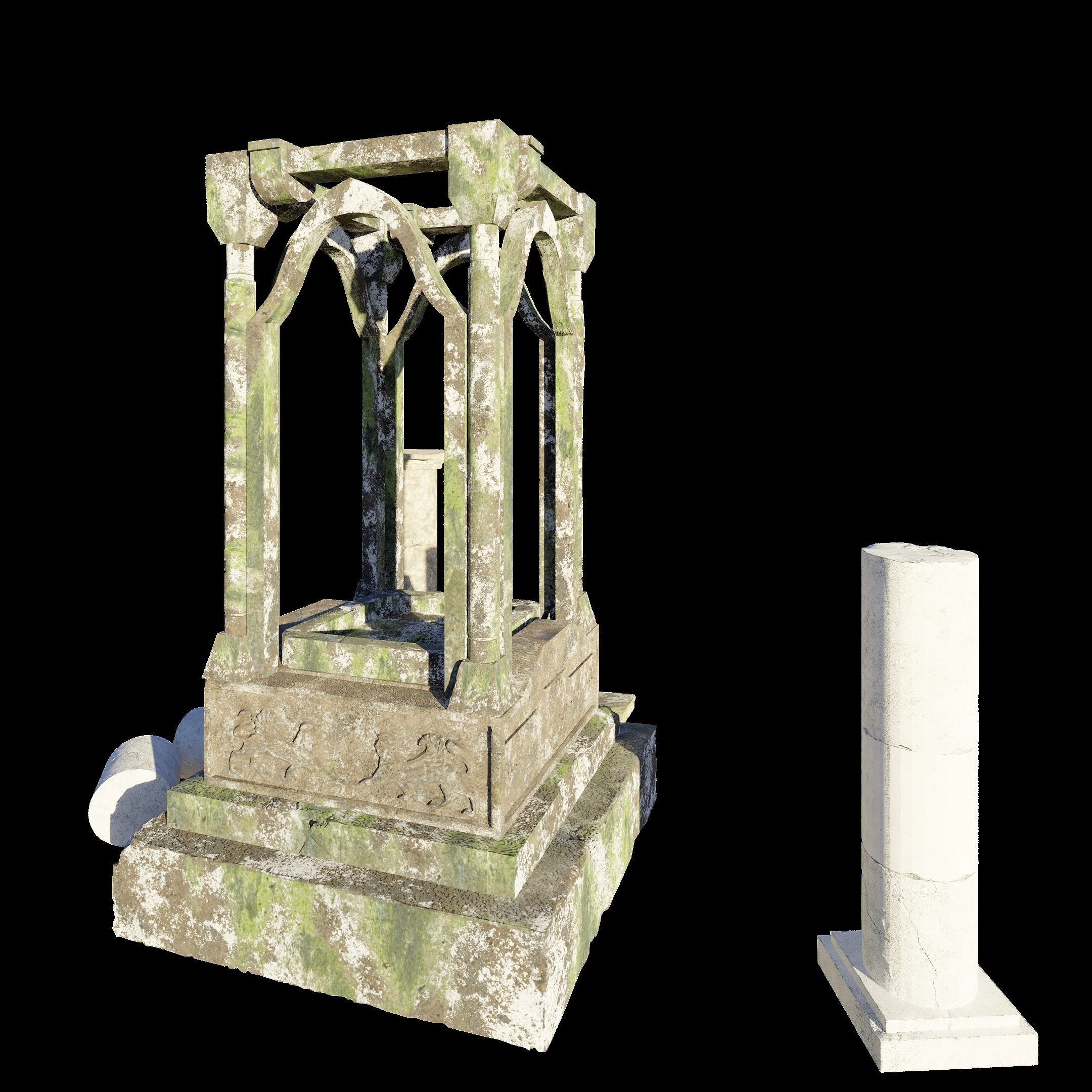 3D model Medieval Broken Alter VR / AR / low-poly | CGTrader