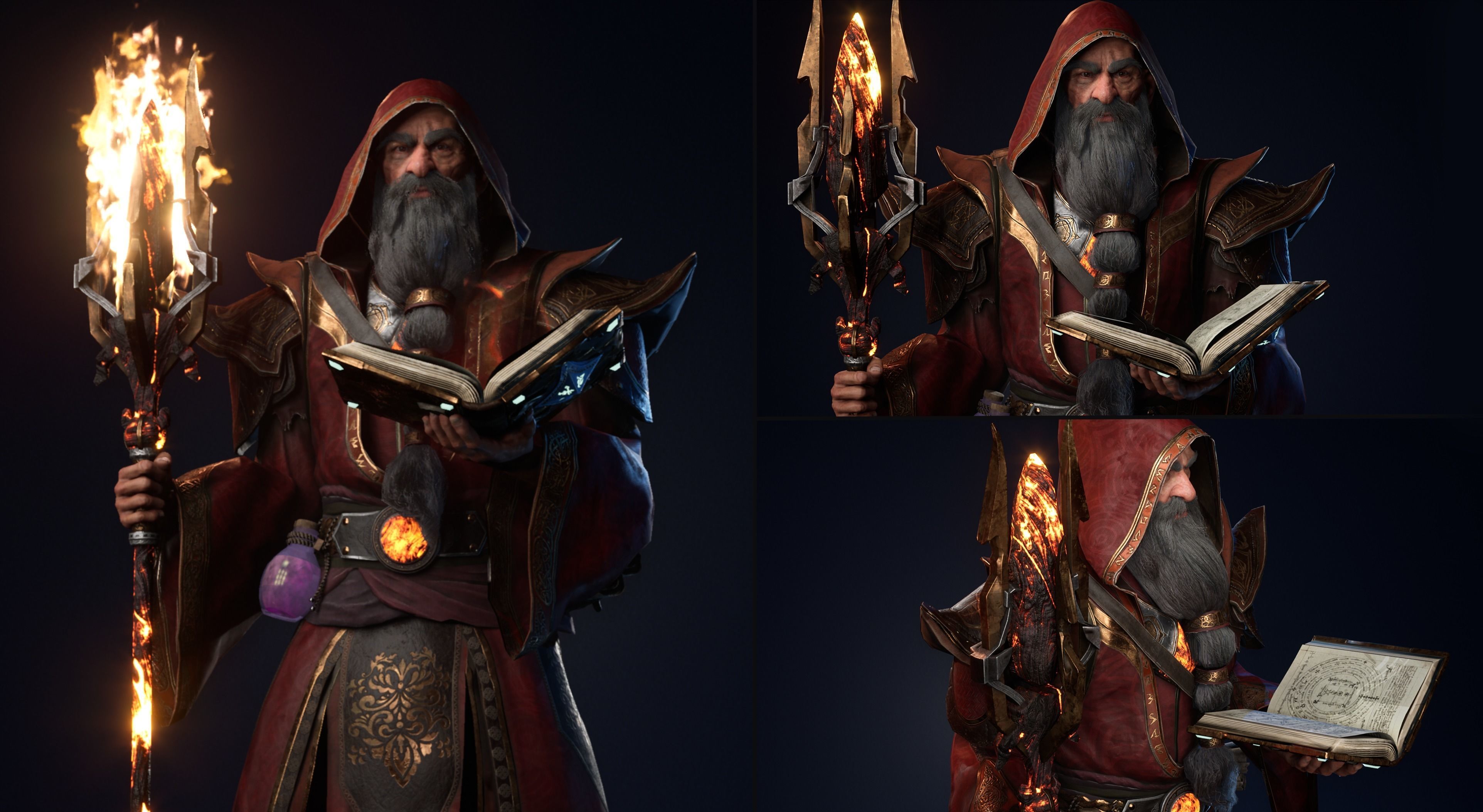 3D model Wizard VR / AR / low-poly rigged animated | CGTrader