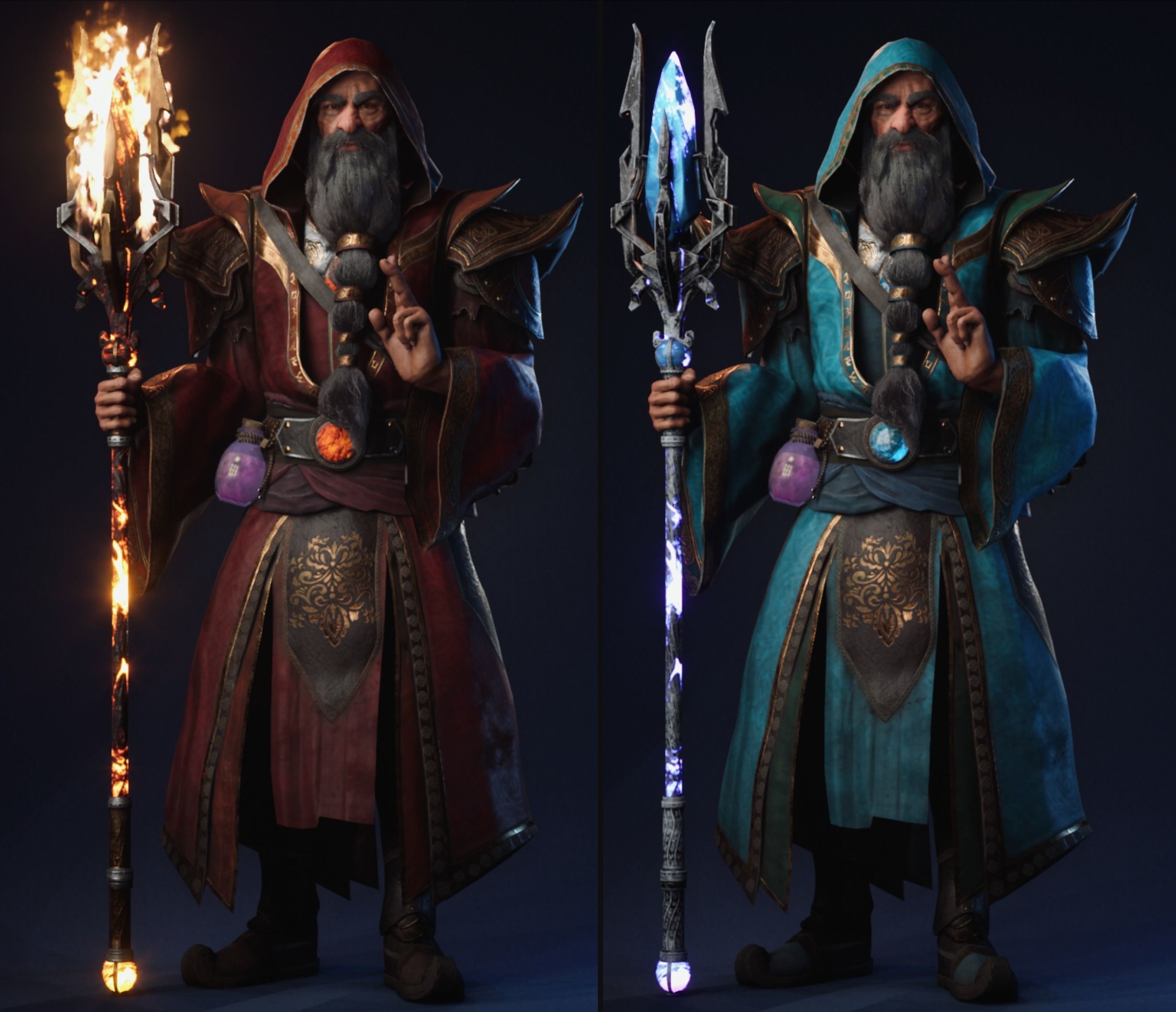 3D model Wizard VR / AR / low-poly rigged animated | CGTrader