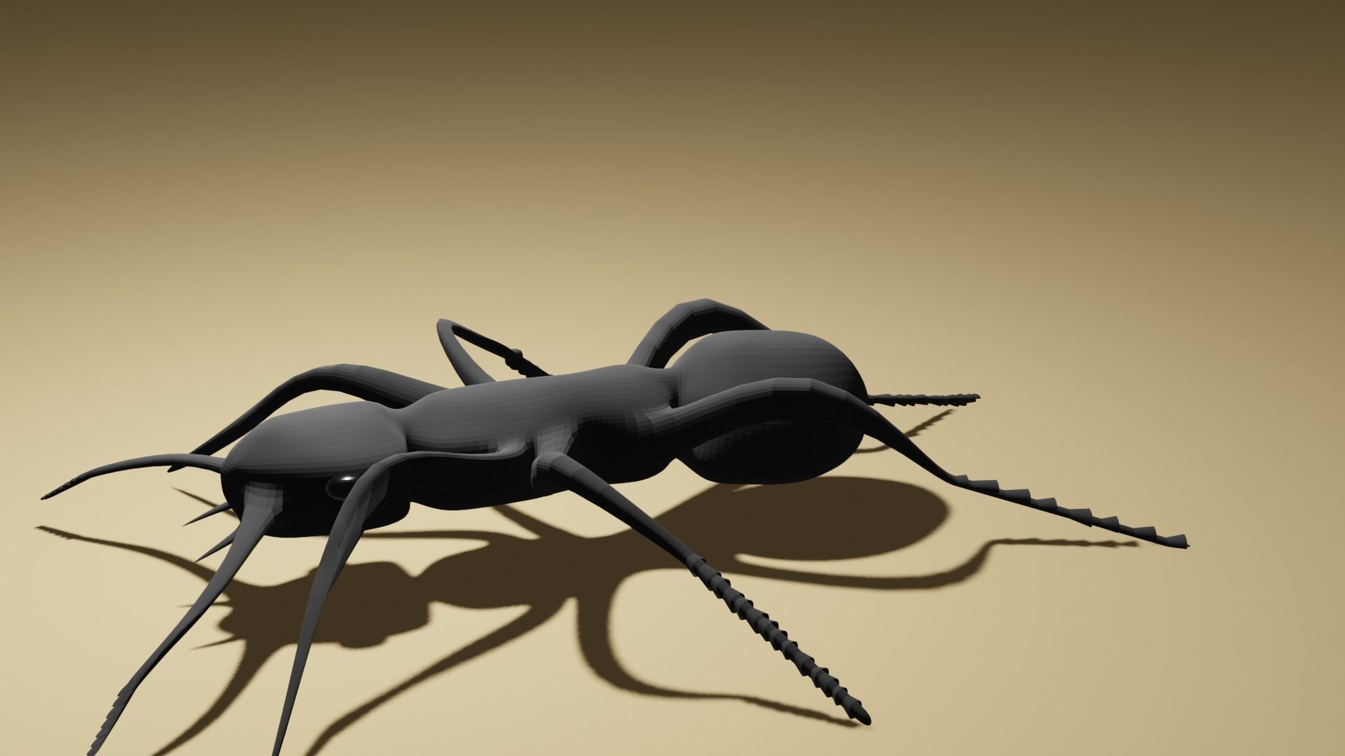 3D model BLACK ANT VR / AR / low-poly | CGTrader