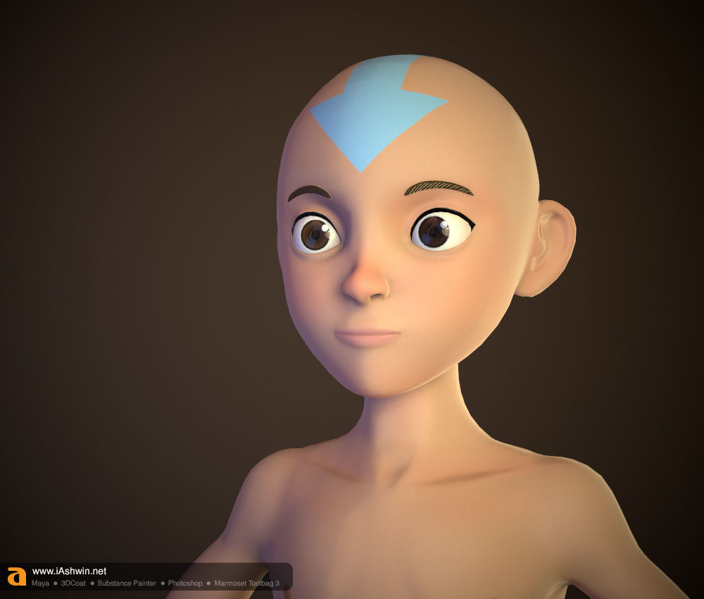 3D model Aang Rig VR / AR / low-poly rigged | CGTrader