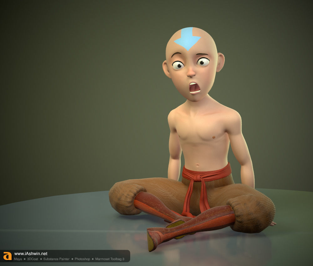 3D model Aang Rig VR / AR / low-poly rigged | CGTrader