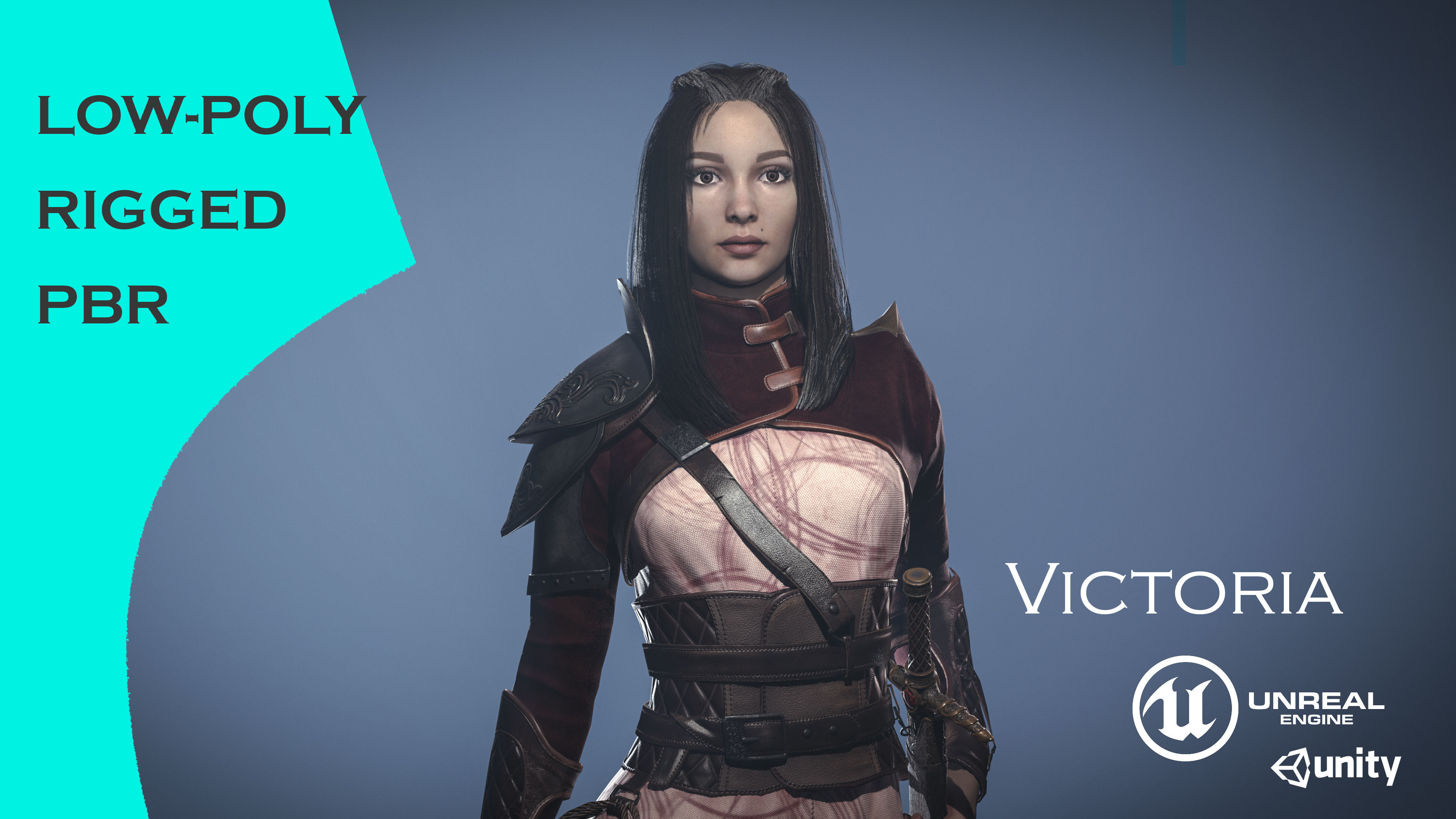 3D model Victoria VR / AR / low-poly | CGTrader