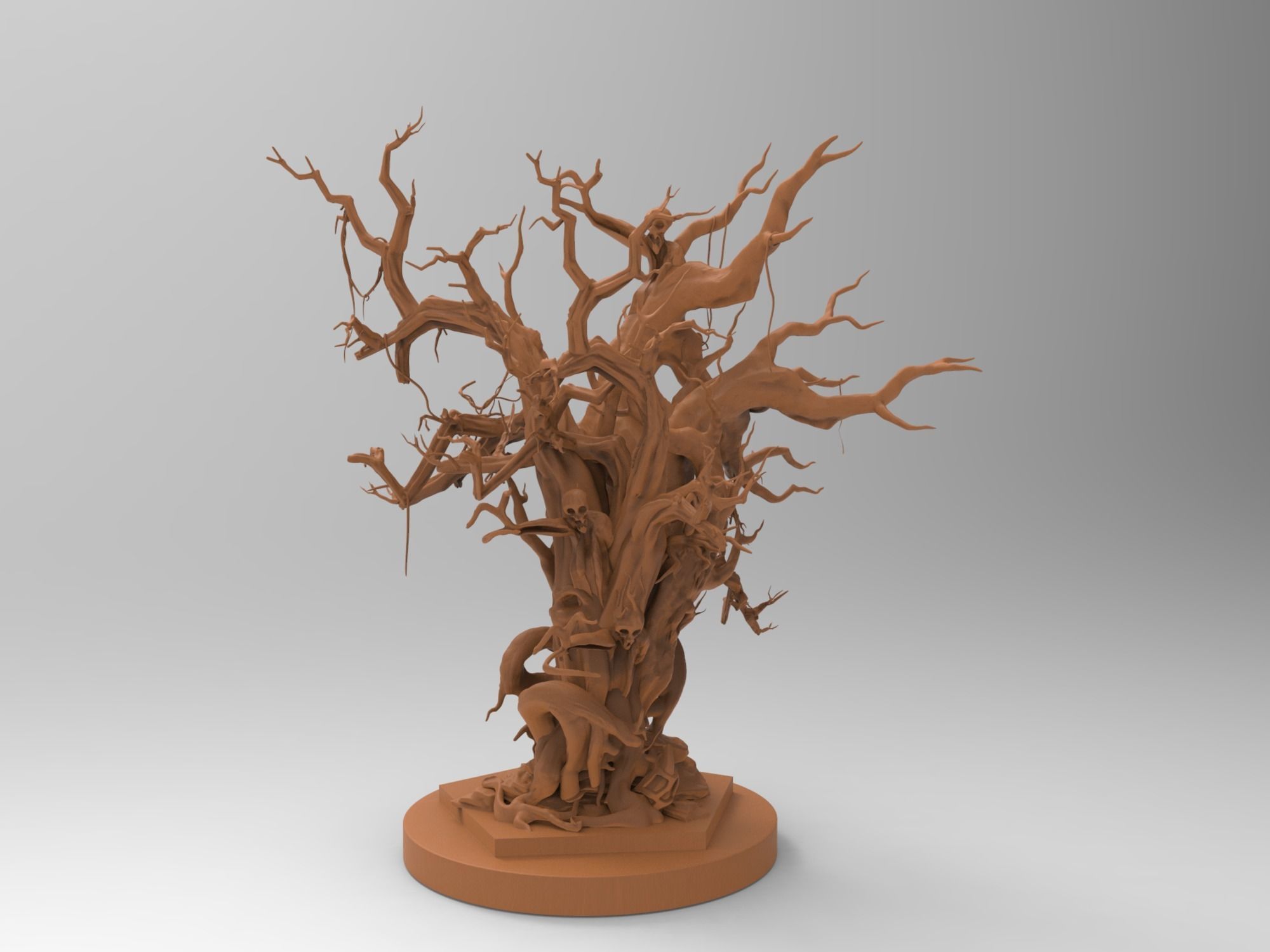 Haunted Tree 3D model 3D printable | CGTrader