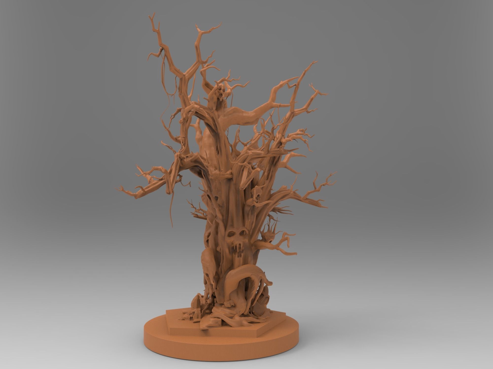 Haunted Tree 3D model 3D printable | CGTrader