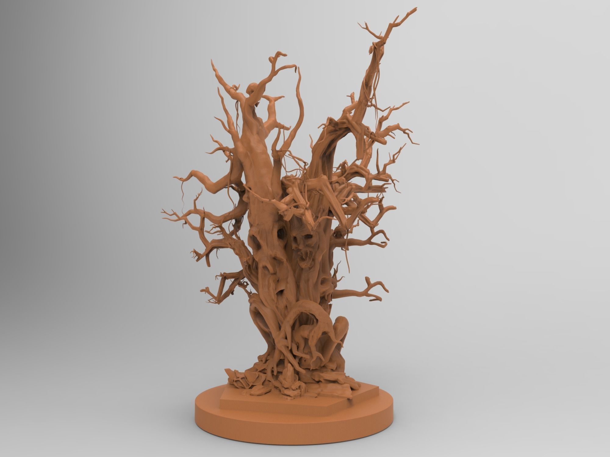 Haunted Tree 3D model 3D printable | CGTrader
